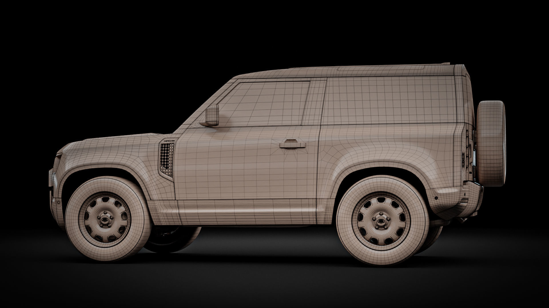Land Rover Defender 90 Hardtop 2021 3D model | CGTrader
