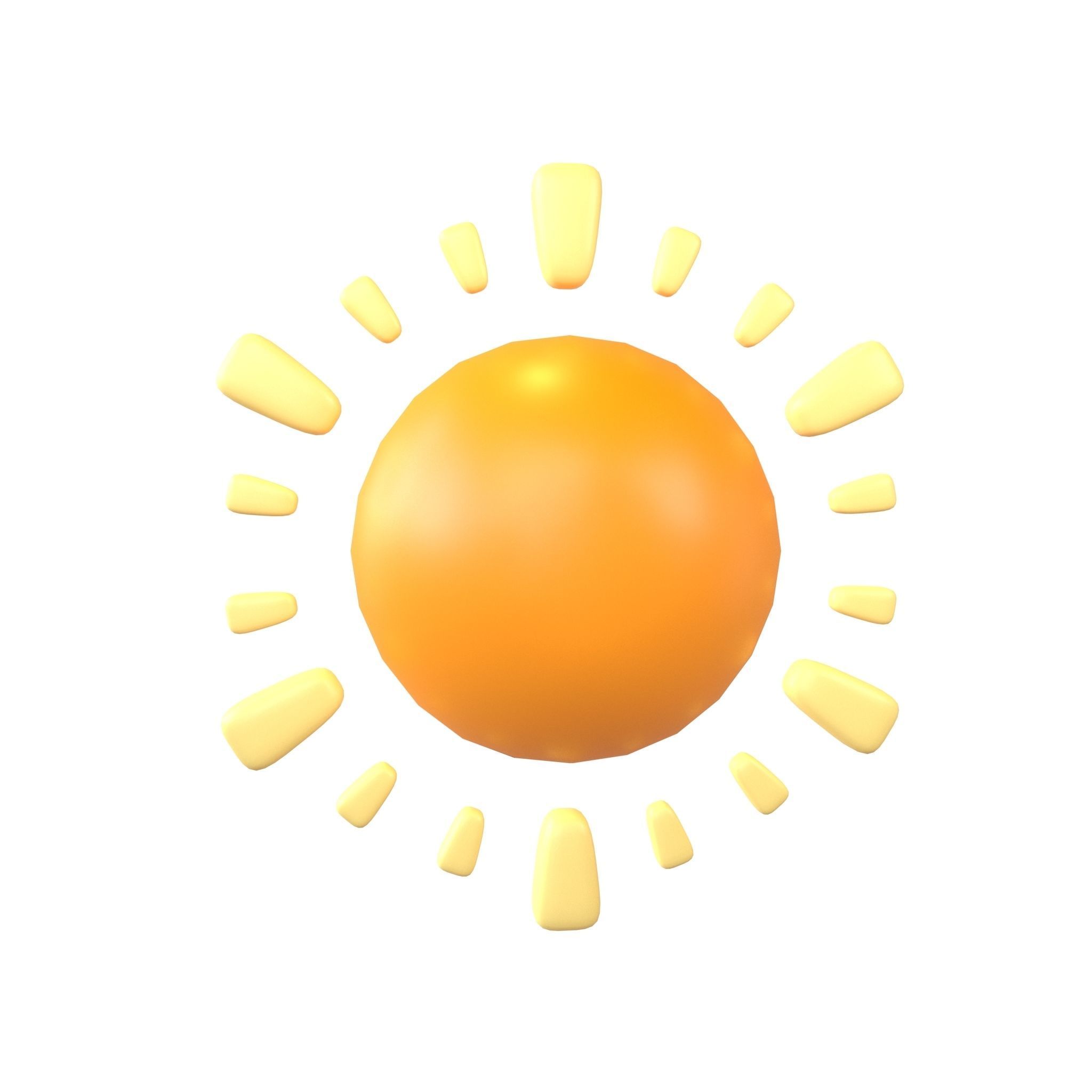 3D model Cartoon Sun V2 002 VR / AR / low-poly | CGTrader