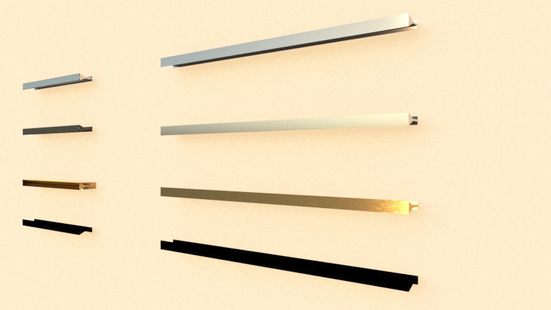 Set handle kitchen free 3D model | CGTrader