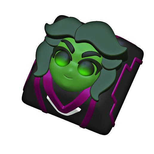 She Hulk Jennifer Walters Keycaps 3D model 3D printable | CGTrader