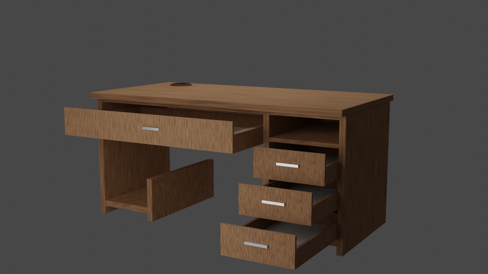 Free Wood Table free 3D model | CGTrader