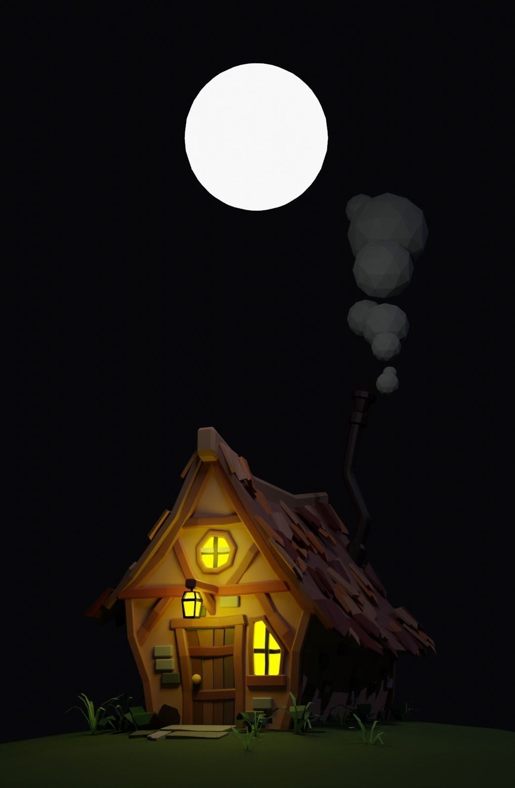 Low poly Strange House free VR / AR / low-poly 3D model | CGTrader