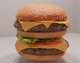 Beef burger 3D Models | CGTrader