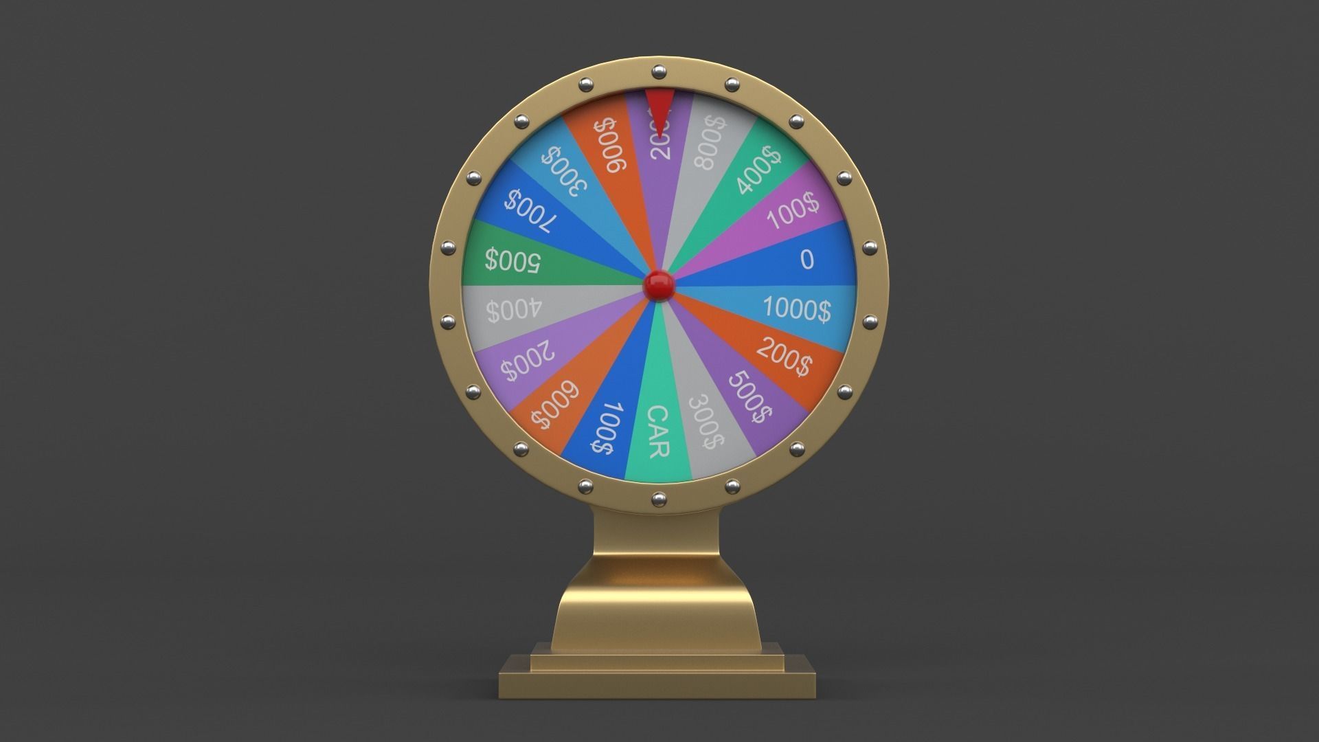 Wheel of Fortune 3D model | CGTrader