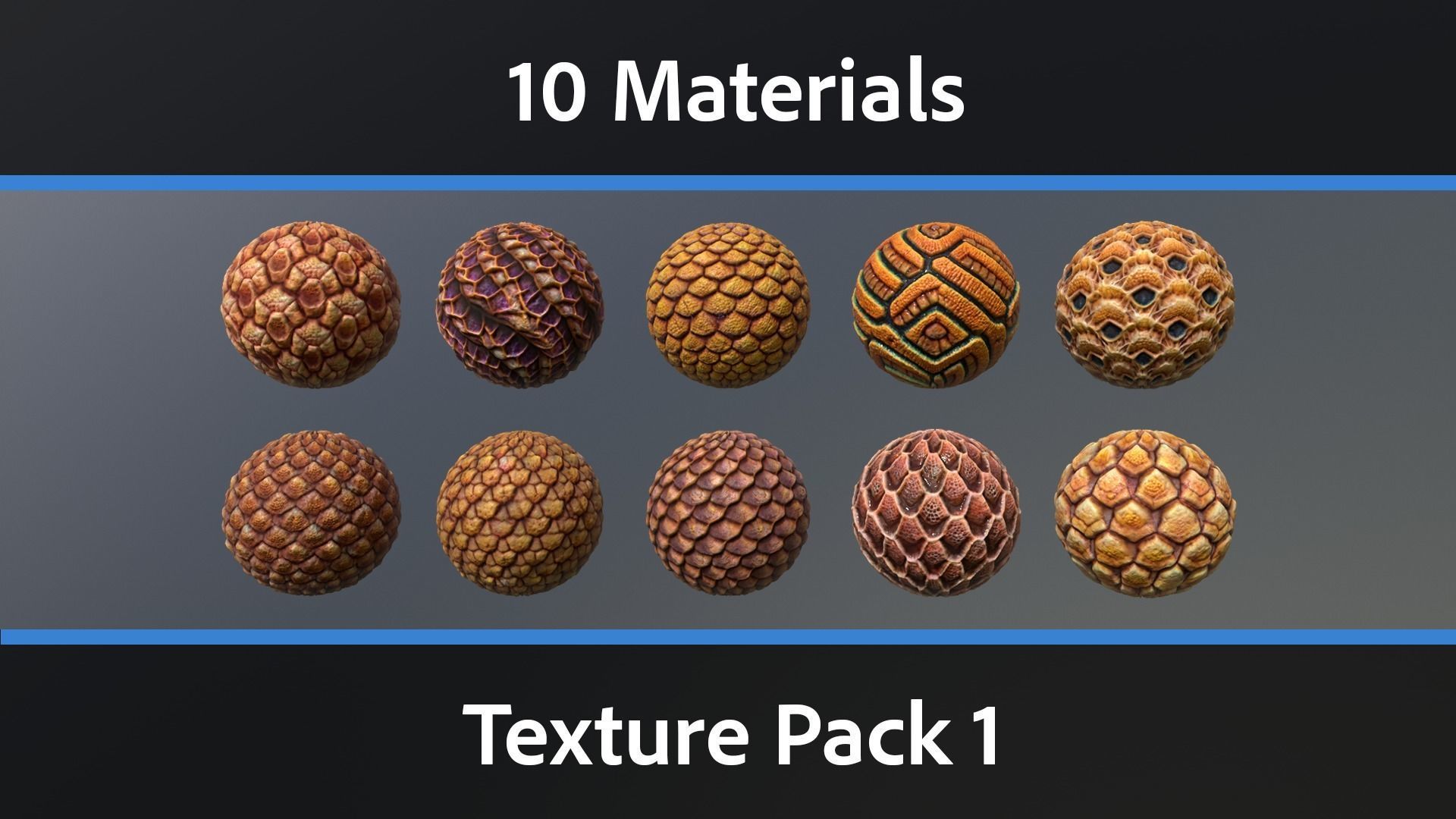 10 Materials Skin Alien Seamless PBR Pack 1 3D Model Collection | CGTrader