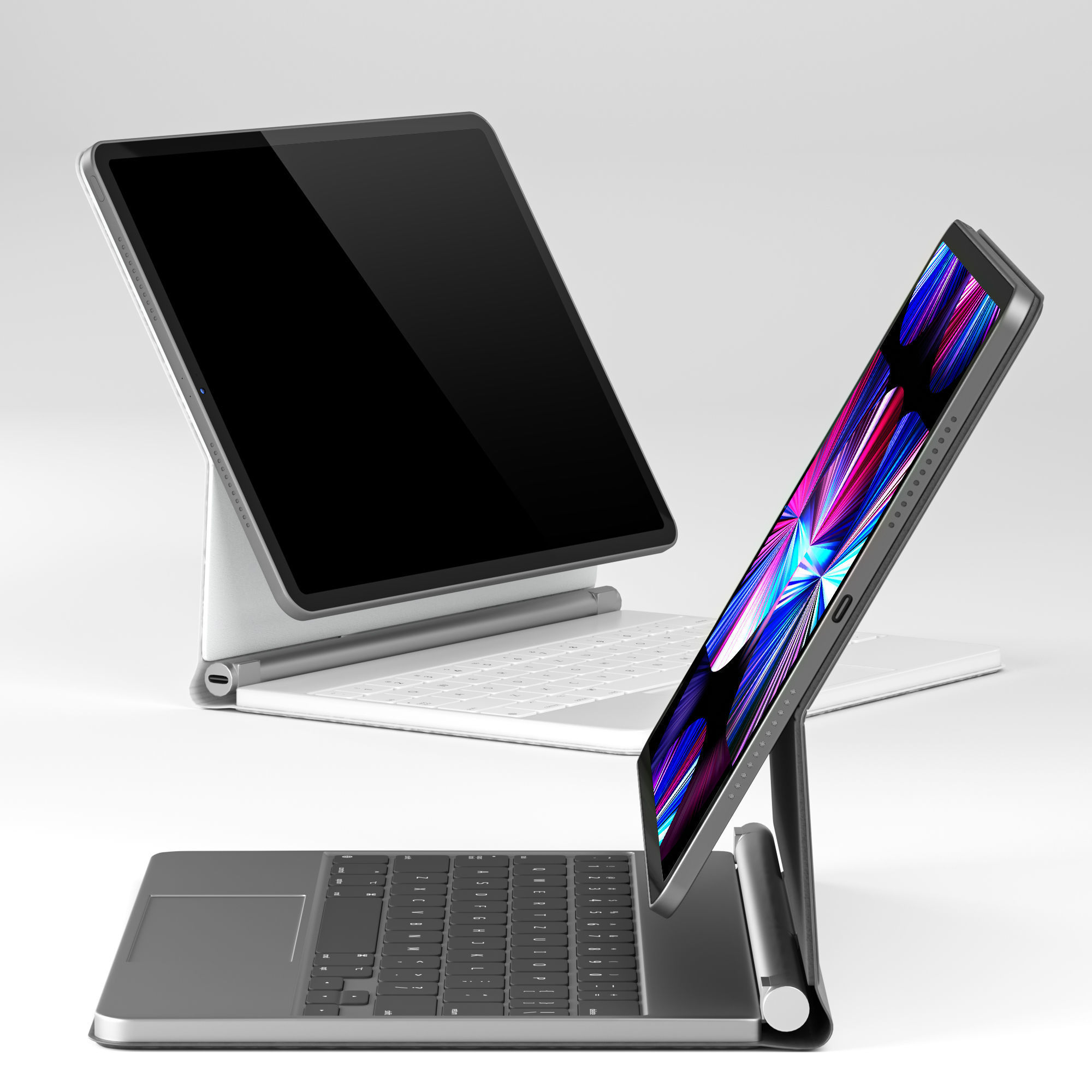 Apple iPad Pro Set 3D model | CGTrader