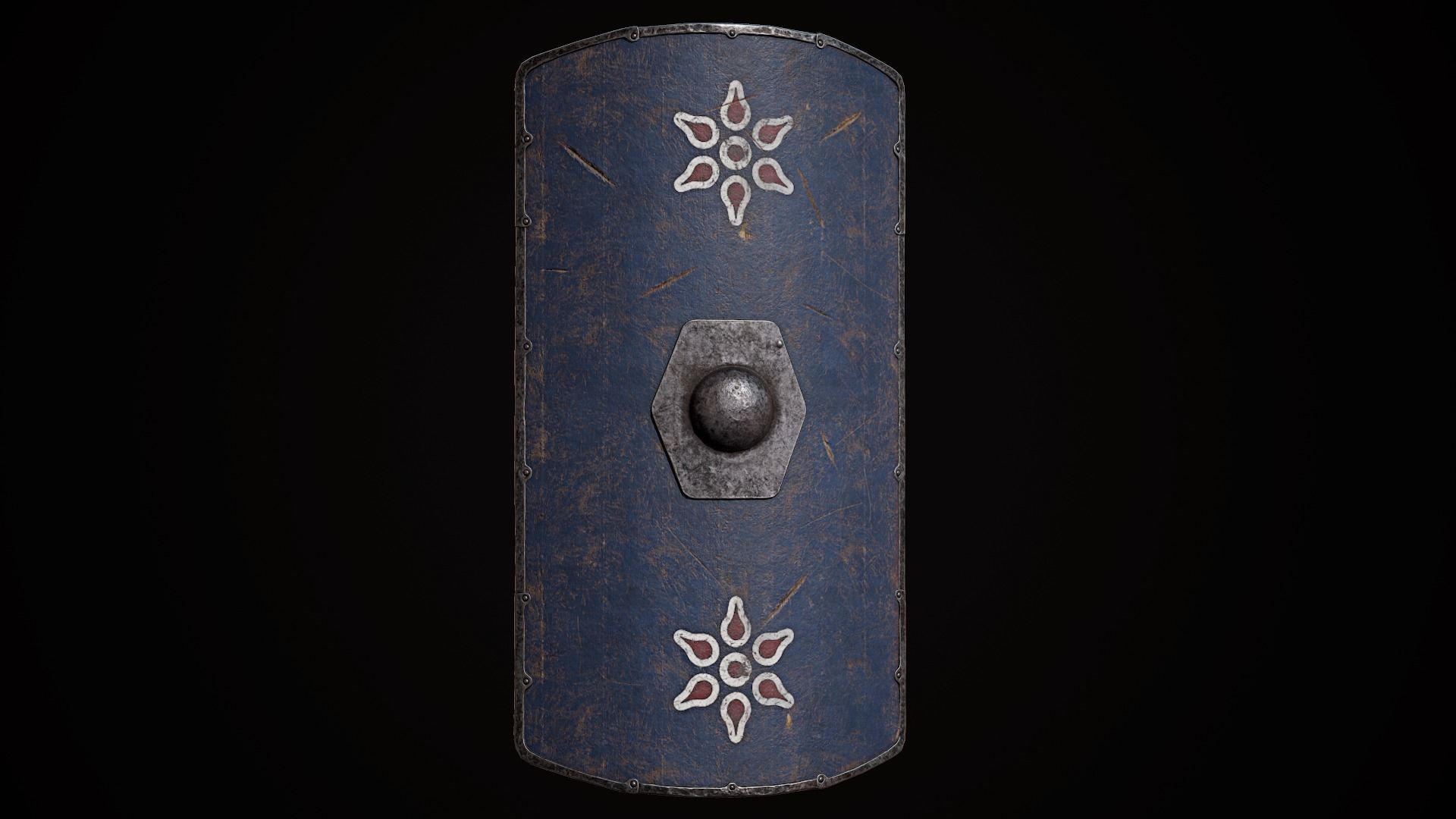 3D model Roman Shield - Scutum B VR / AR / low-poly | CGTrader