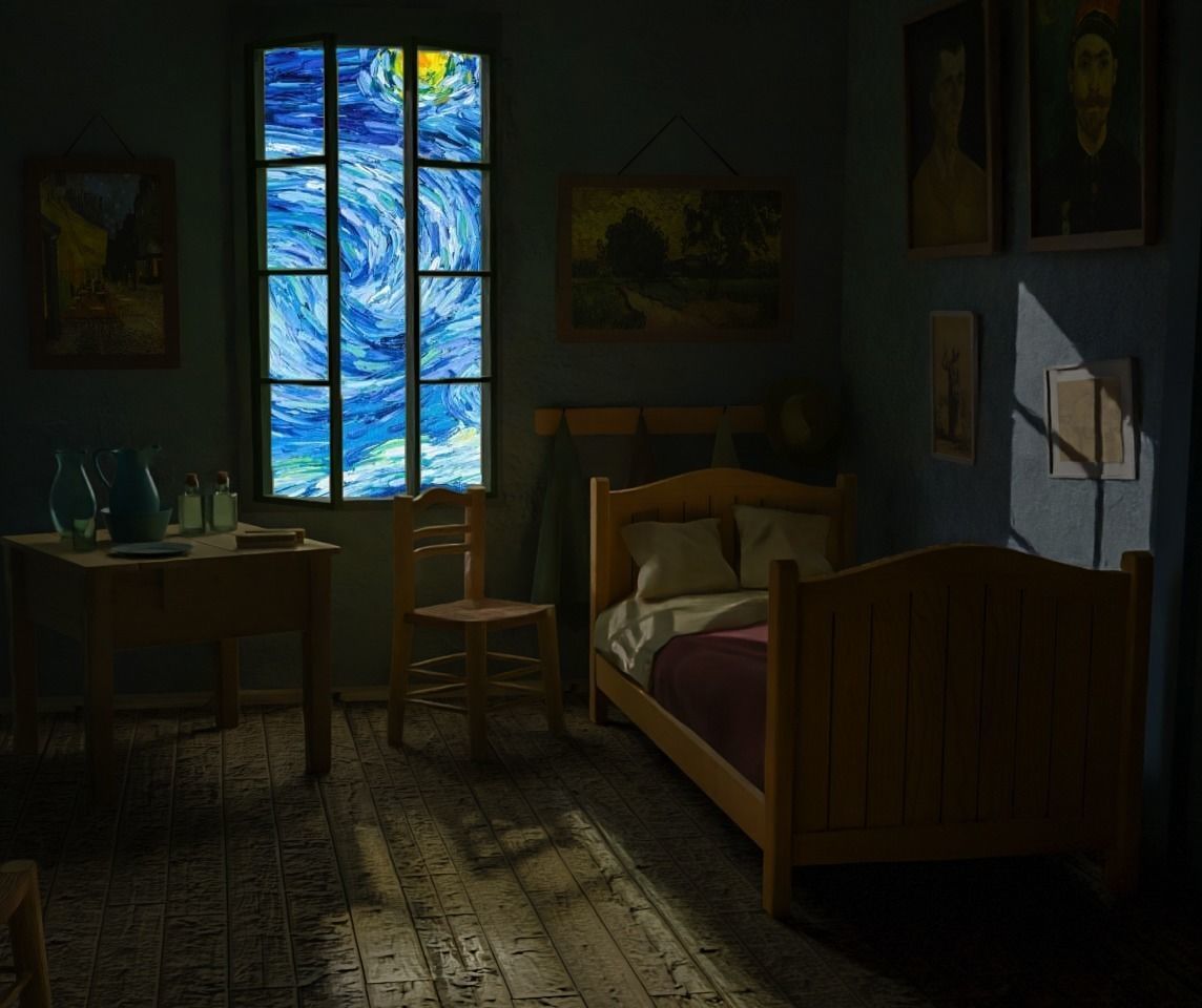 Vincent Van Gogh bedroom 3D model | CGTrader