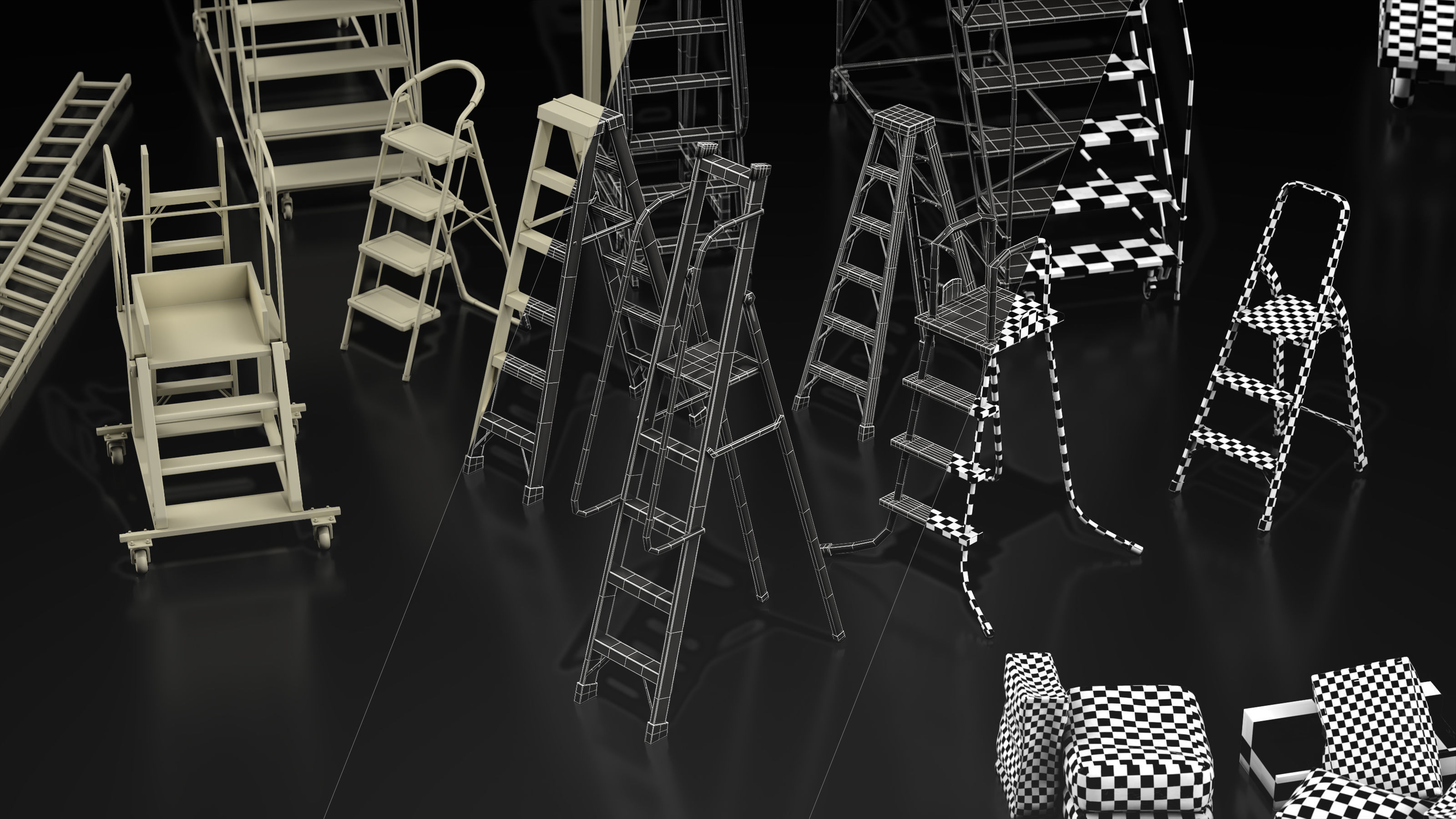 3D model 101 Warehouse Props VR / AR / low-poly | CGTrader