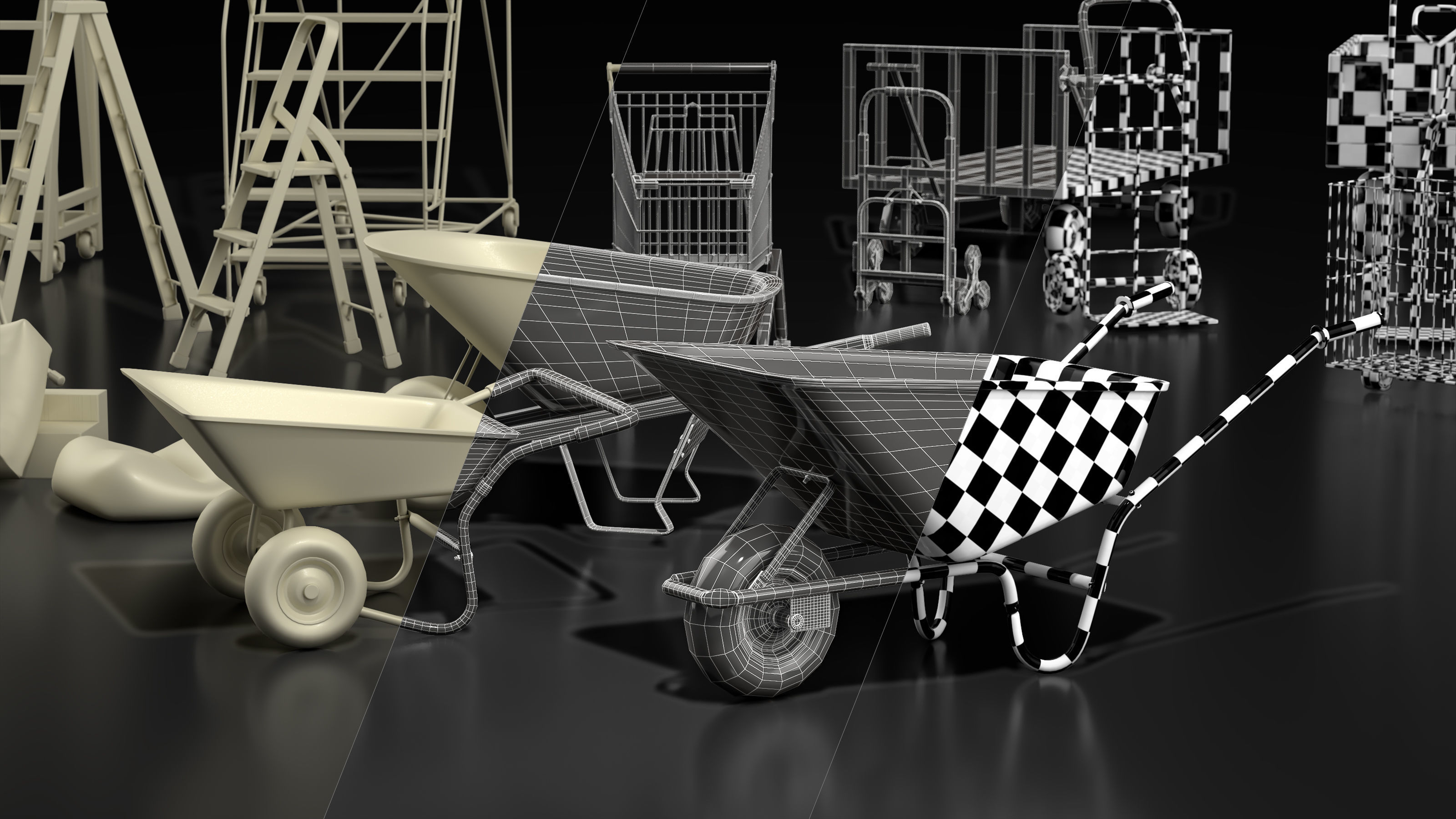 3D model 101 Warehouse Props VR / AR / low-poly | CGTrader