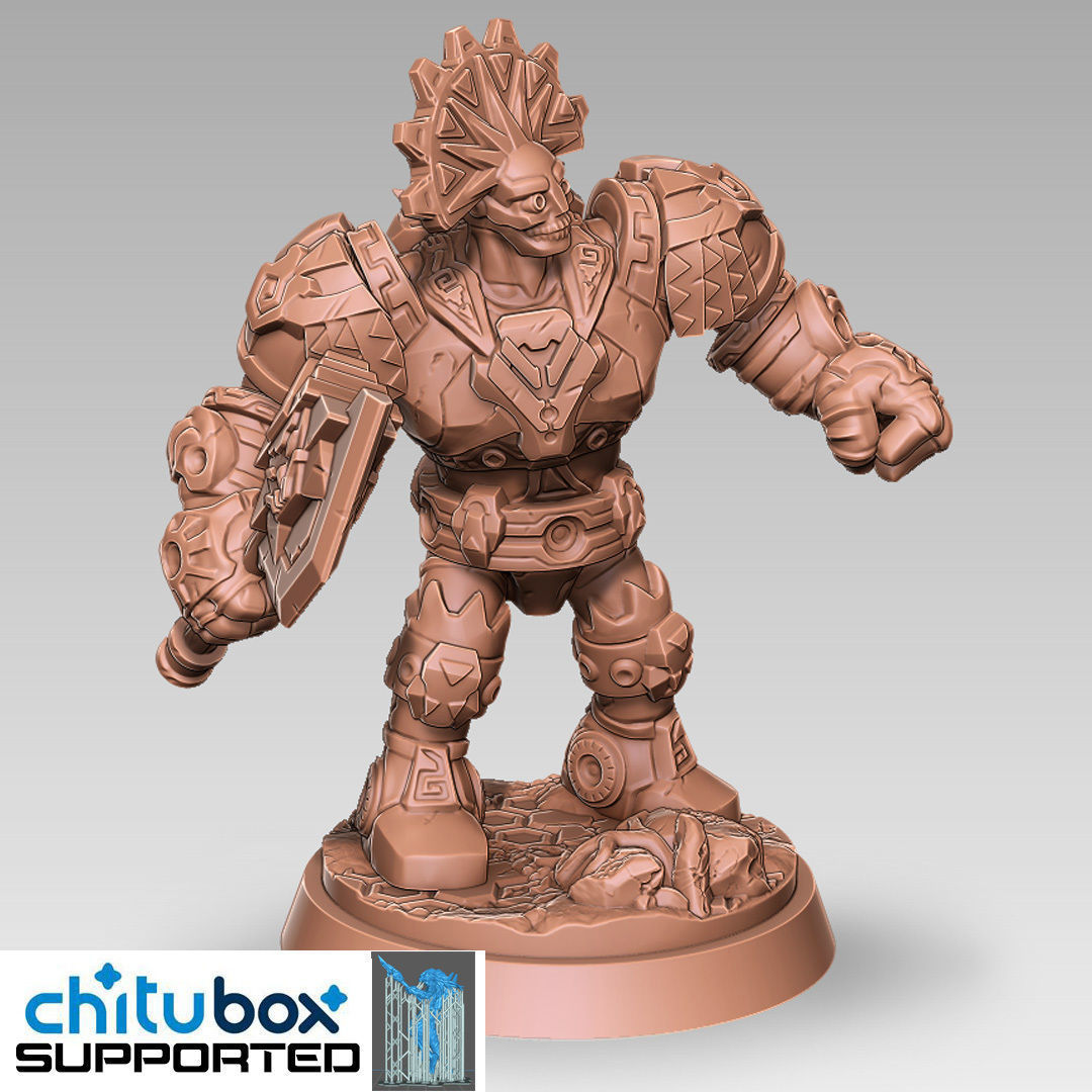 Scifi Fantasy Minis Thirteen 3D printable characters and bases 3D model ...