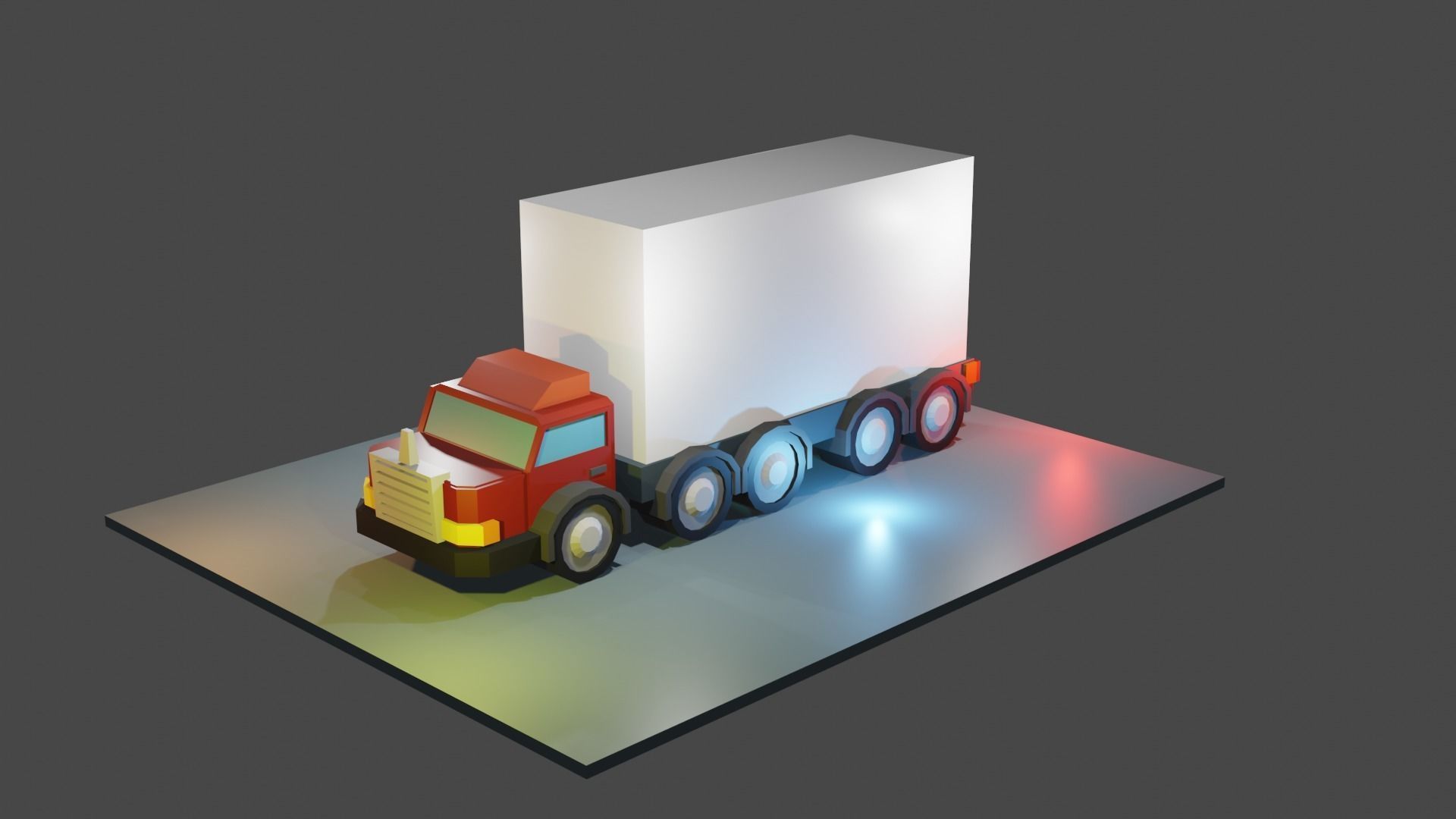 Truck for game free VR / AR / low-poly 3D model | CGTrader