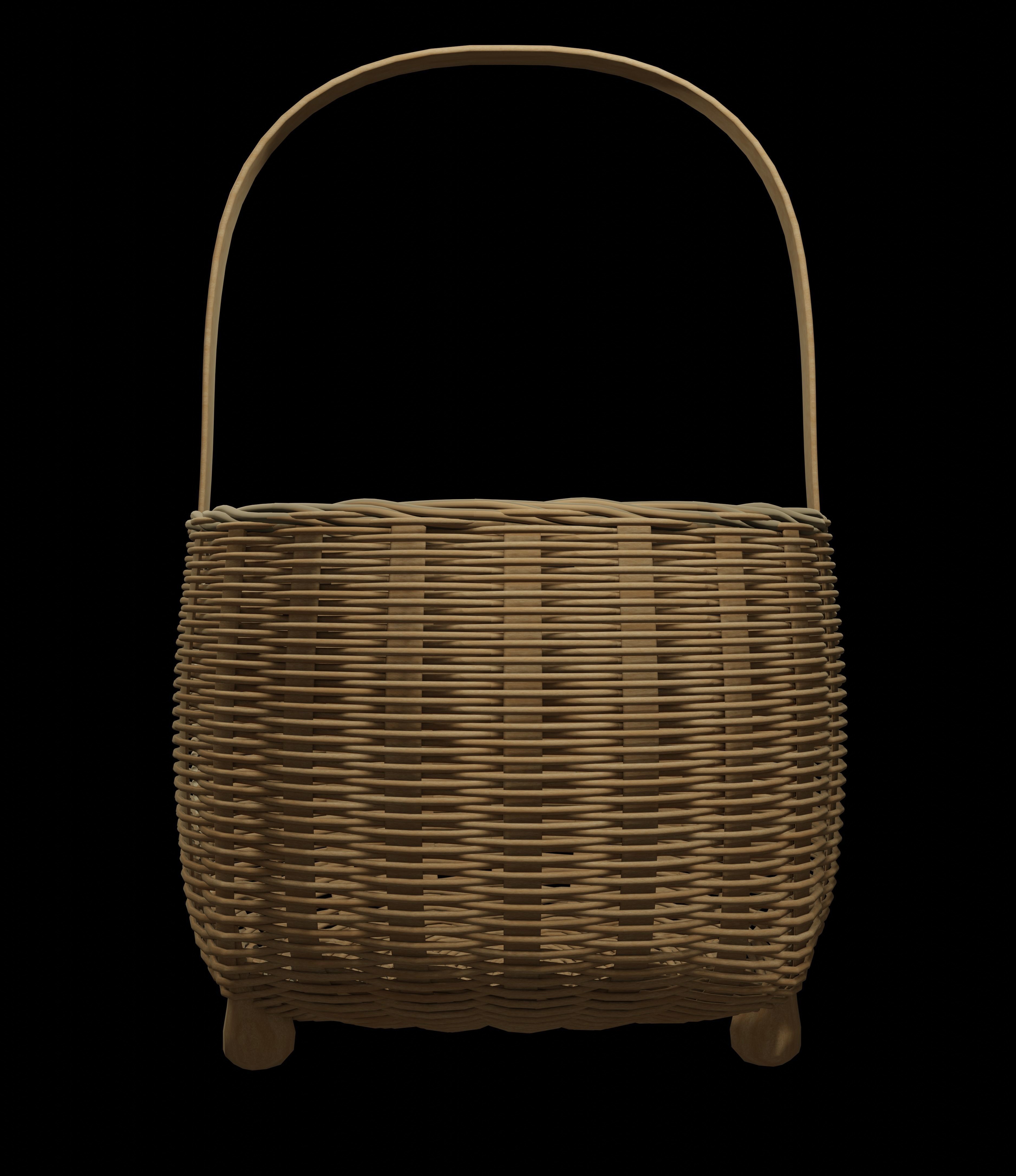 Thai traditional bamboo basket 3D model 3D printable | CGTrader