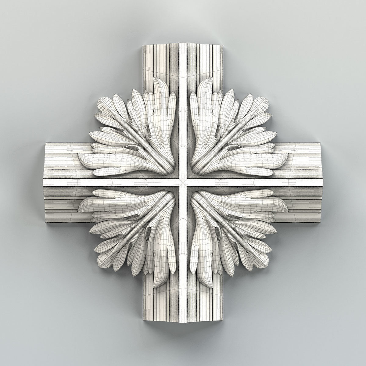 Molding 059 Cross 3D model | CGTrader