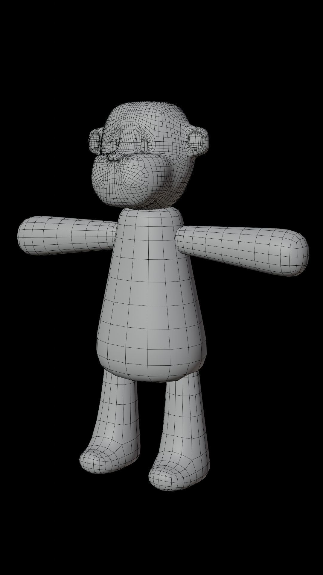 3D model Monkey doll VR / AR / low-poly | CGTrader