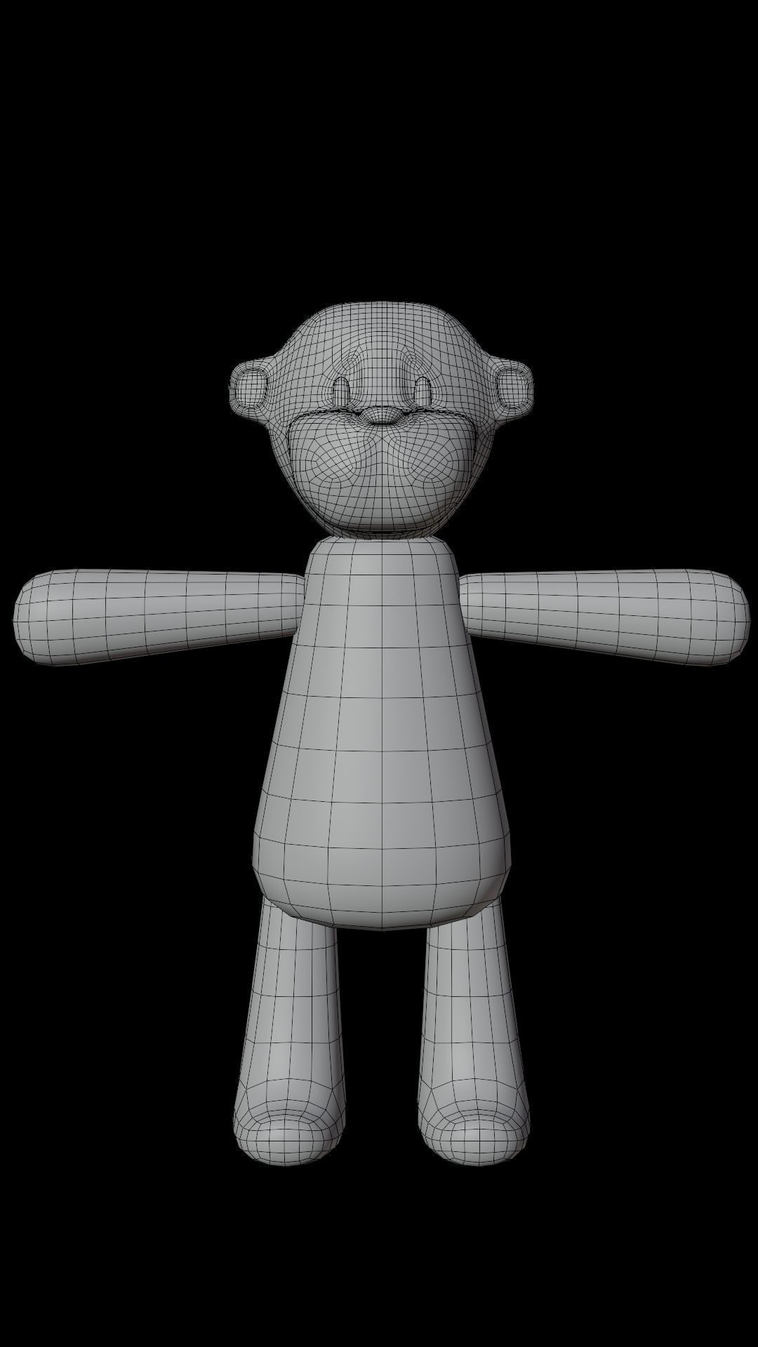 3D model Monkey doll VR / AR / low-poly | CGTrader
