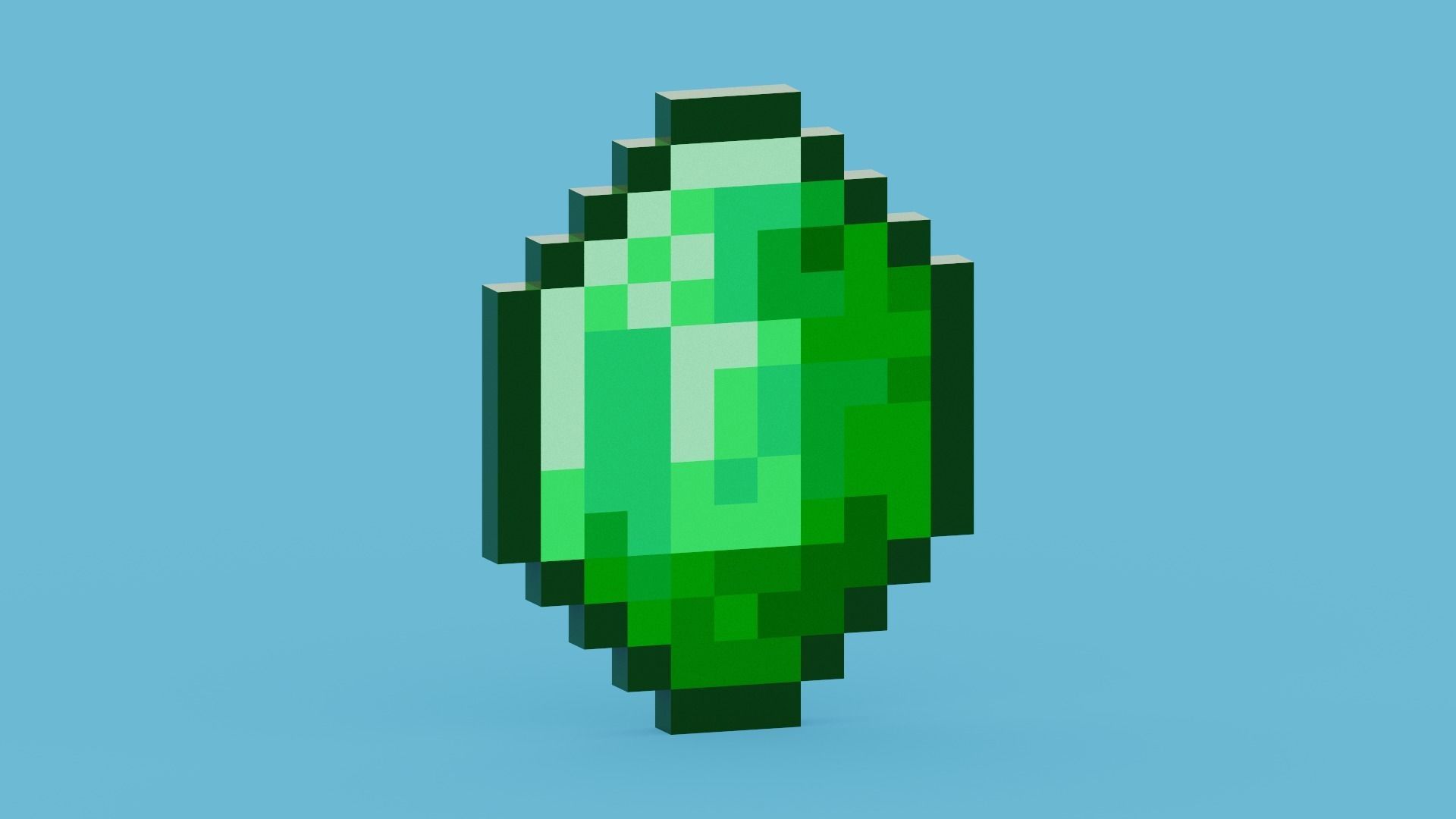 3D model Minecraft Emerald VR / AR / low-poly | CGTrader