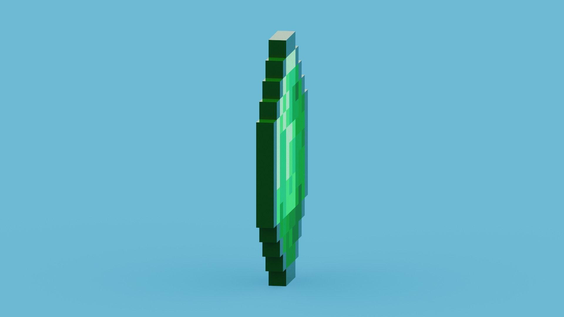 3D model Minecraft Emerald VR / AR / low-poly | CGTrader