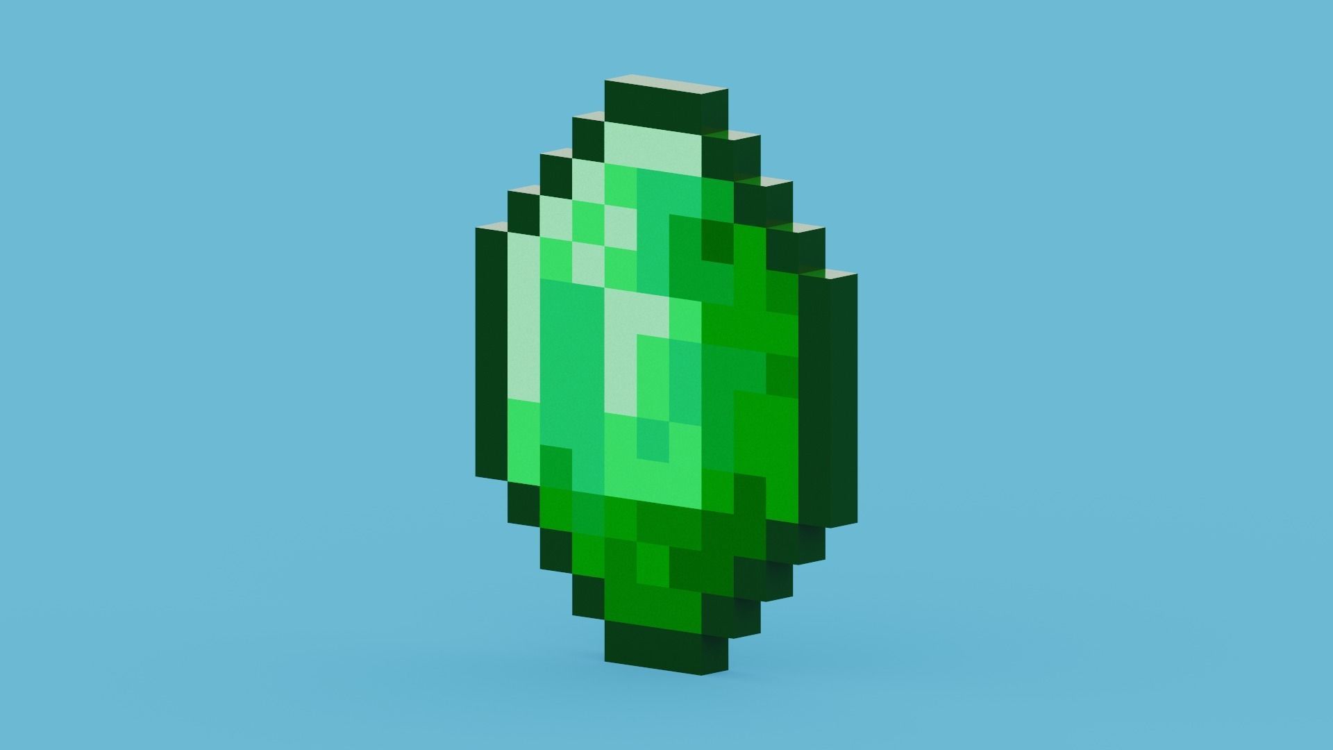 3D model Minecraft Emerald VR / AR / low-poly | CGTrader