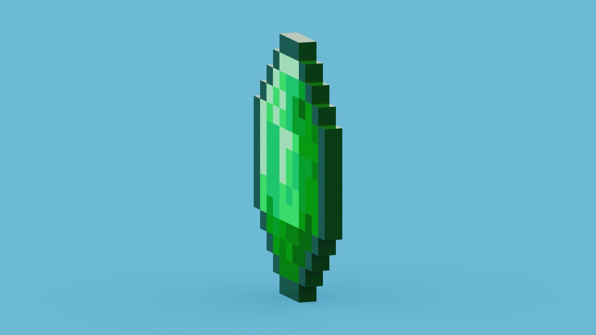 3D model Minecraft Emerald VR / AR / low-poly | CGTrader