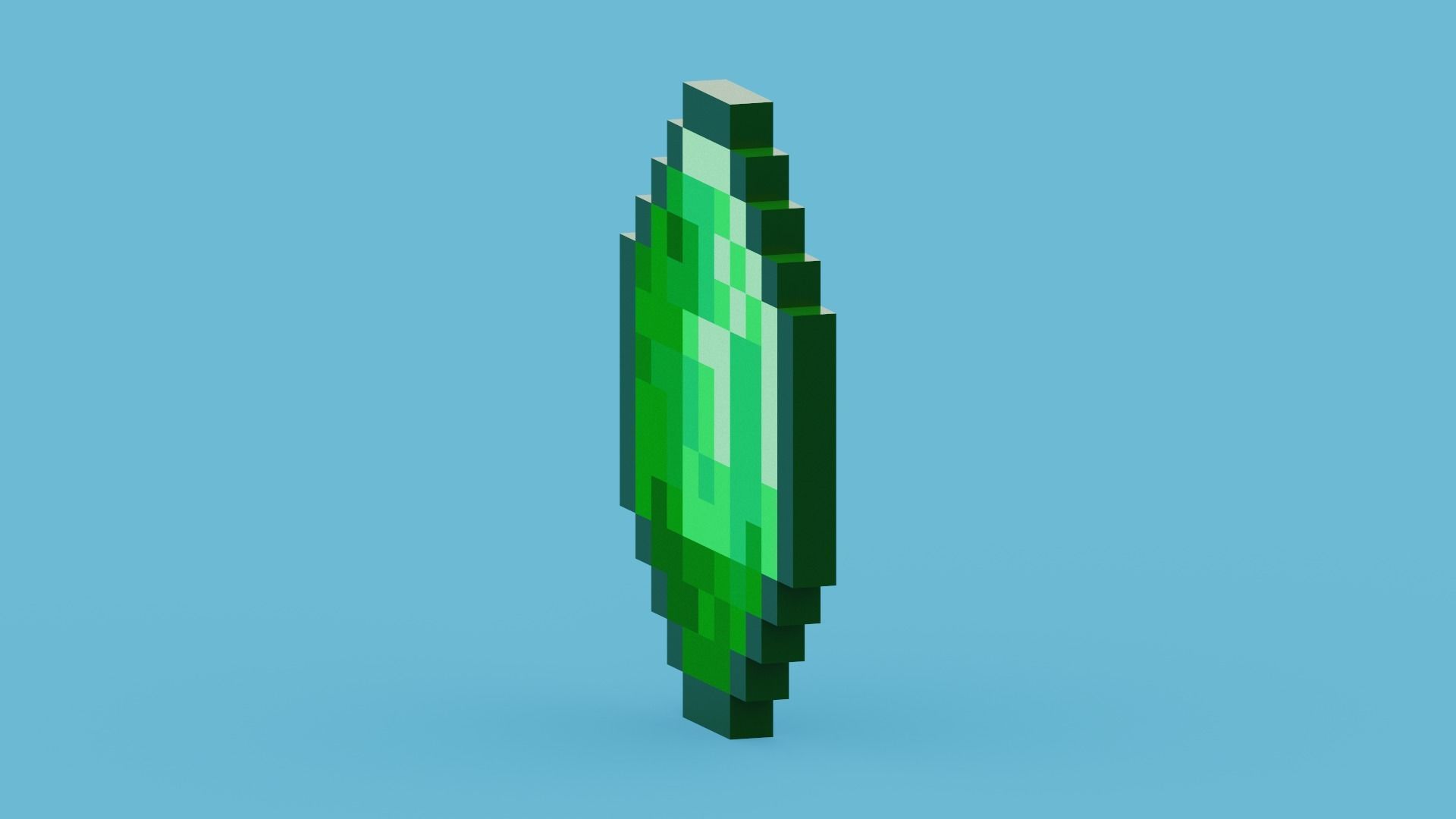 3D model Minecraft Emerald VR / AR / low-poly | CGTrader