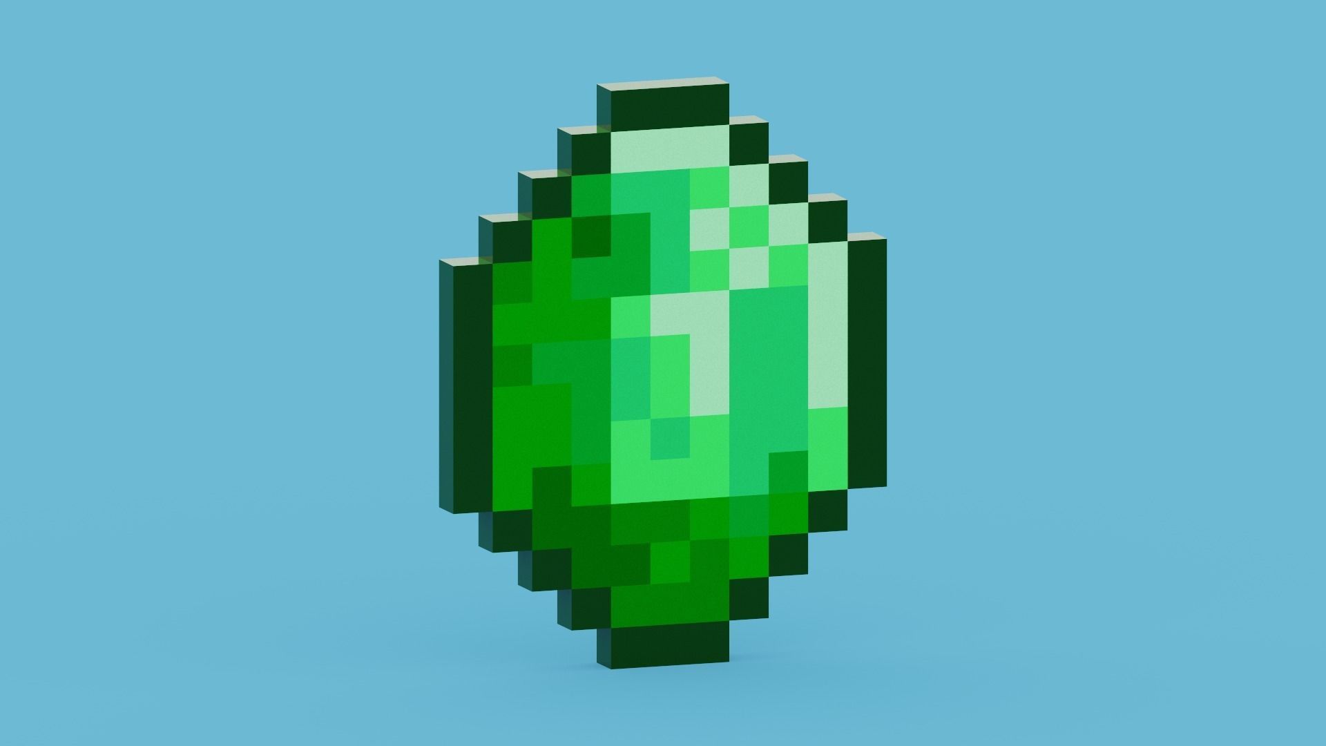 3D model Minecraft Emerald VR / AR / low-poly | CGTrader