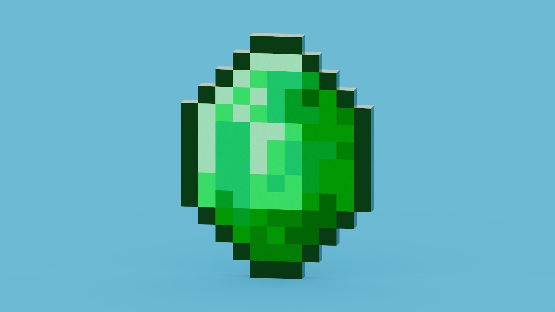 3D model Minecraft Emerald VR / AR / low-poly | CGTrader