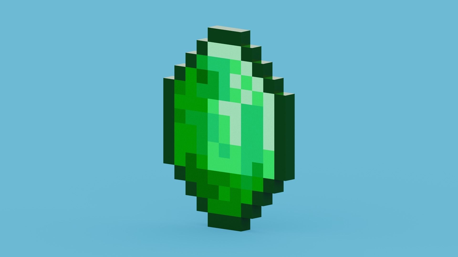 3D model Minecraft Emerald VR / AR / low-poly | CGTrader
