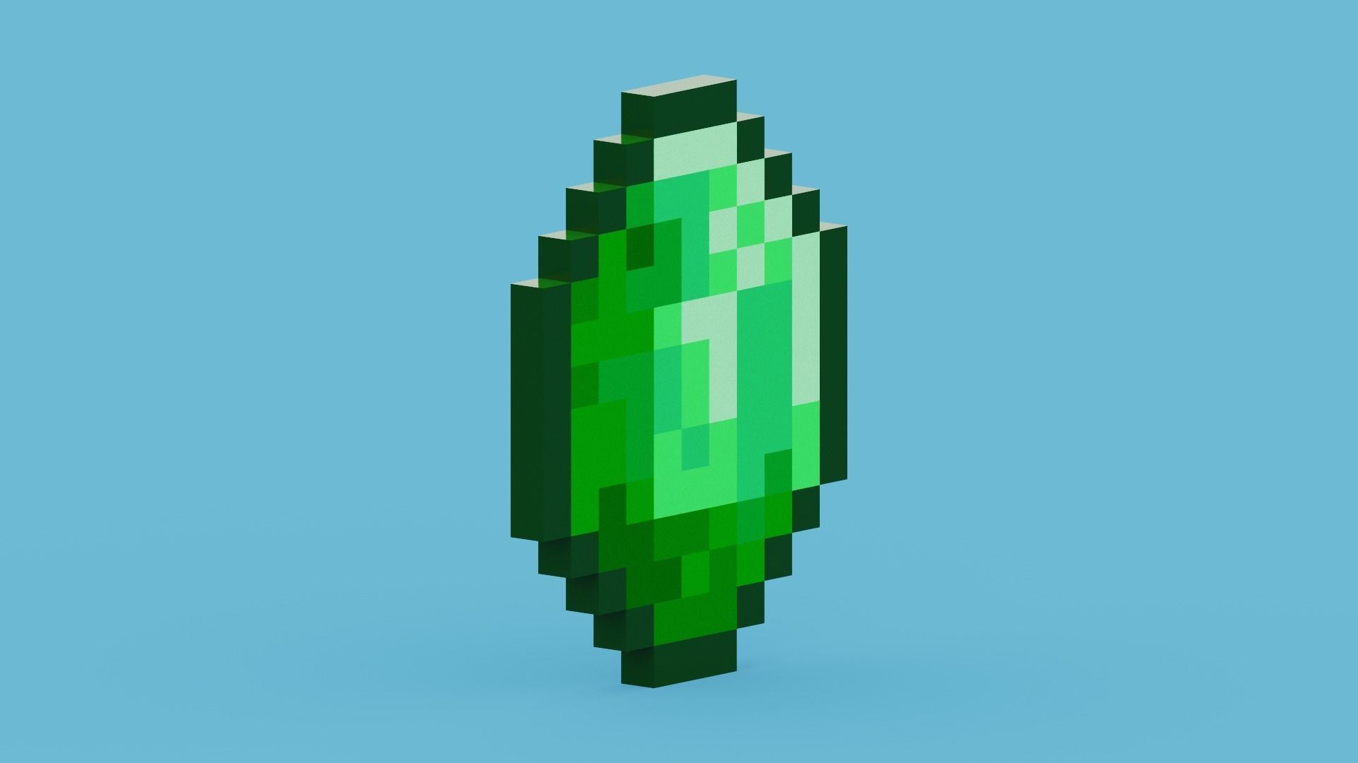 3D model Minecraft Emerald VR / AR / low-poly | CGTrader