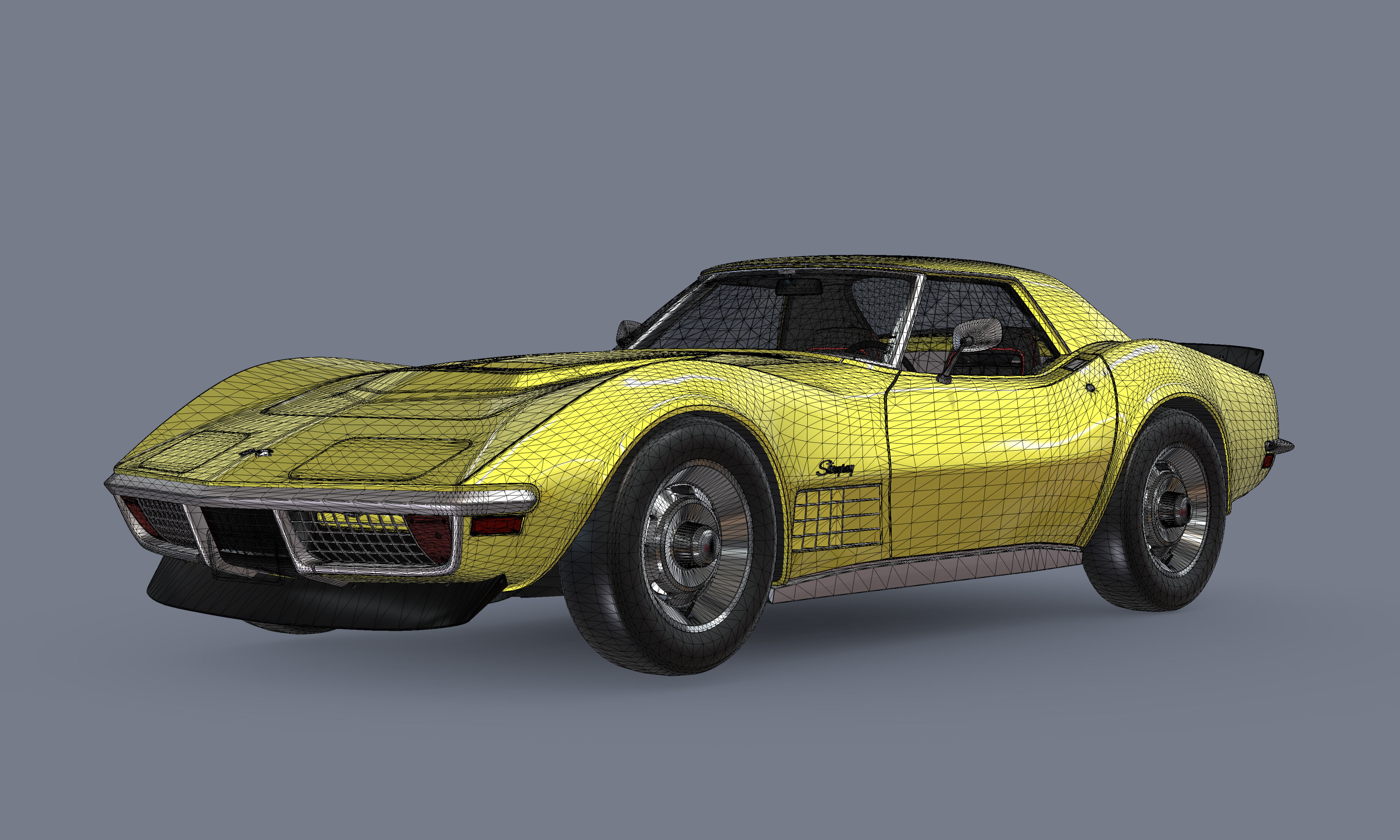 Chevrolet Corvette C3 Stingray - 1968-1982 3D model | CGTrader