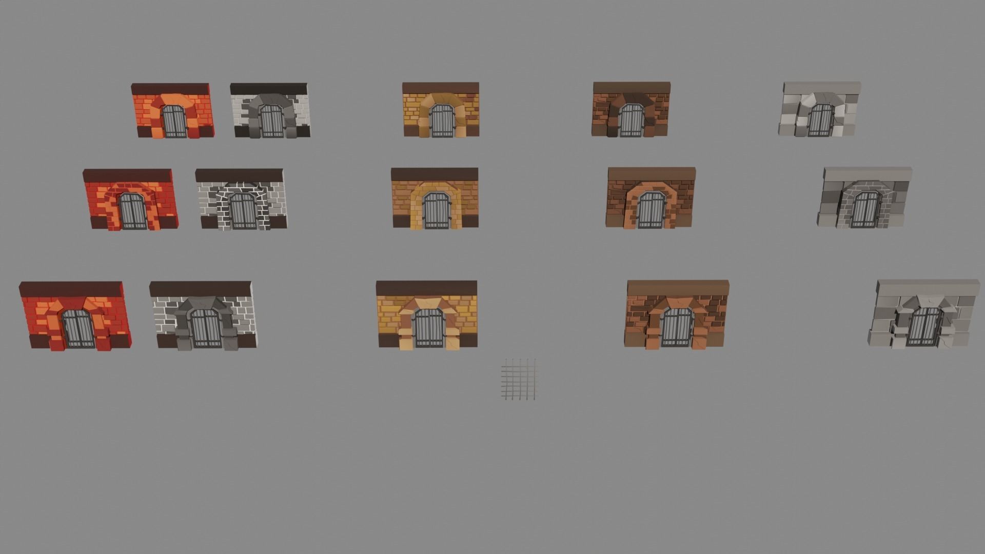 3D model Dungeon Modular Assets VR / AR / low-poly | CGTrader