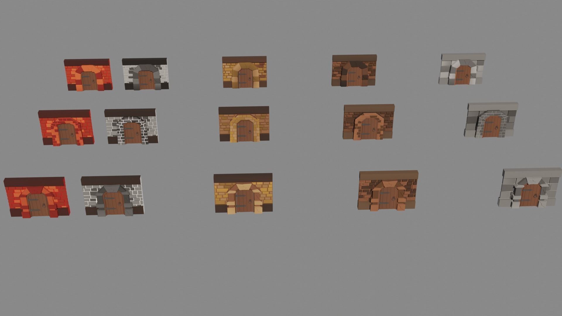 3D model Dungeon Modular Assets VR / AR / low-poly | CGTrader