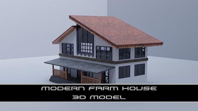 Modern Farm House 3D model | CGTrader