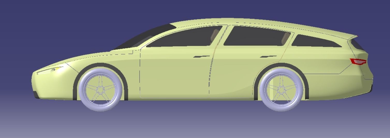 Station Wagon 3D model 3D model | CGTrader