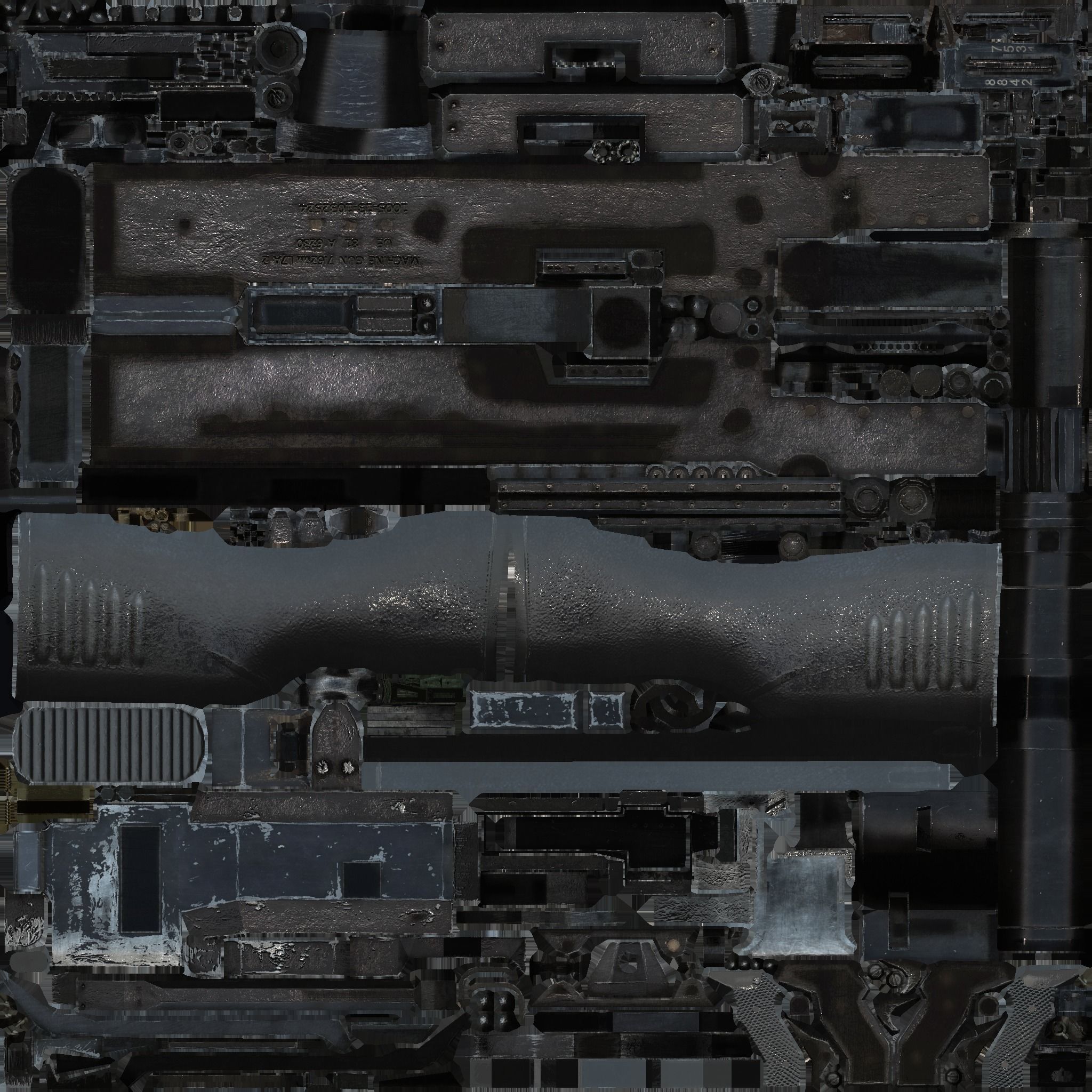 3D model Military Combat Machine Gun VR / AR / low-poly | CGTrader