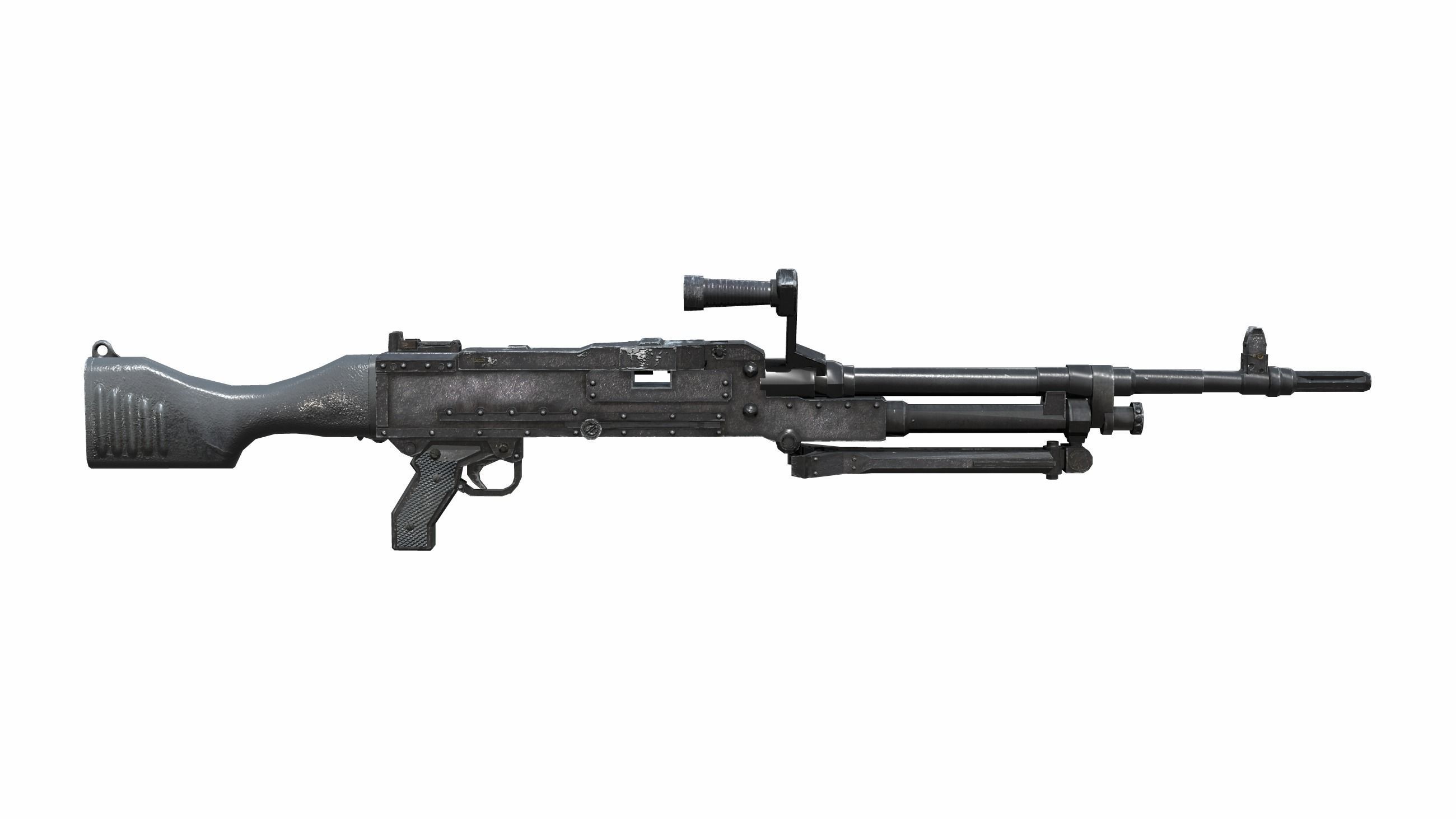 3D model Military Combat Machine Gun VR / AR / low-poly | CGTrader