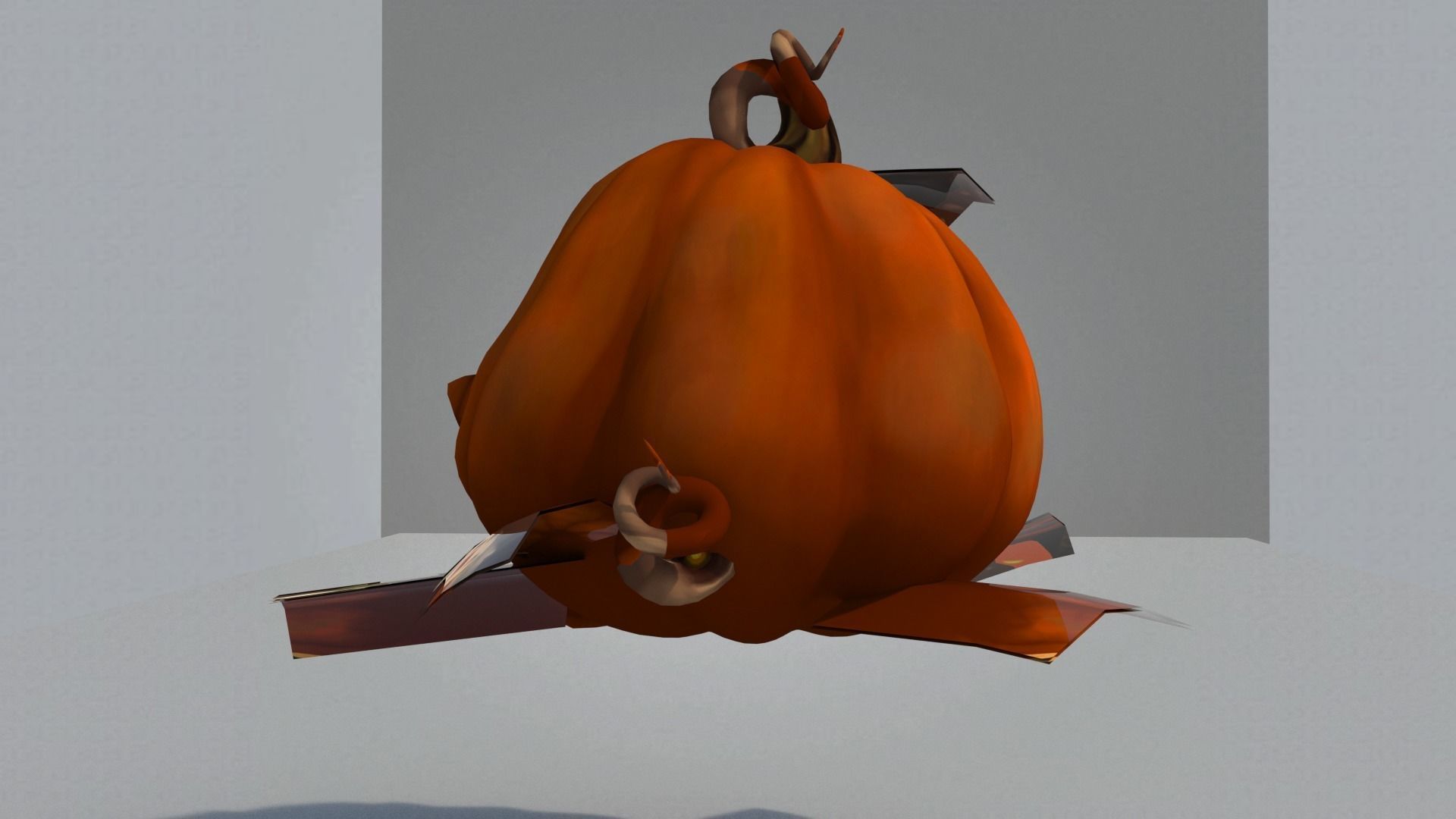 halloween pumpkin devil 3D model rigged | CGTrader