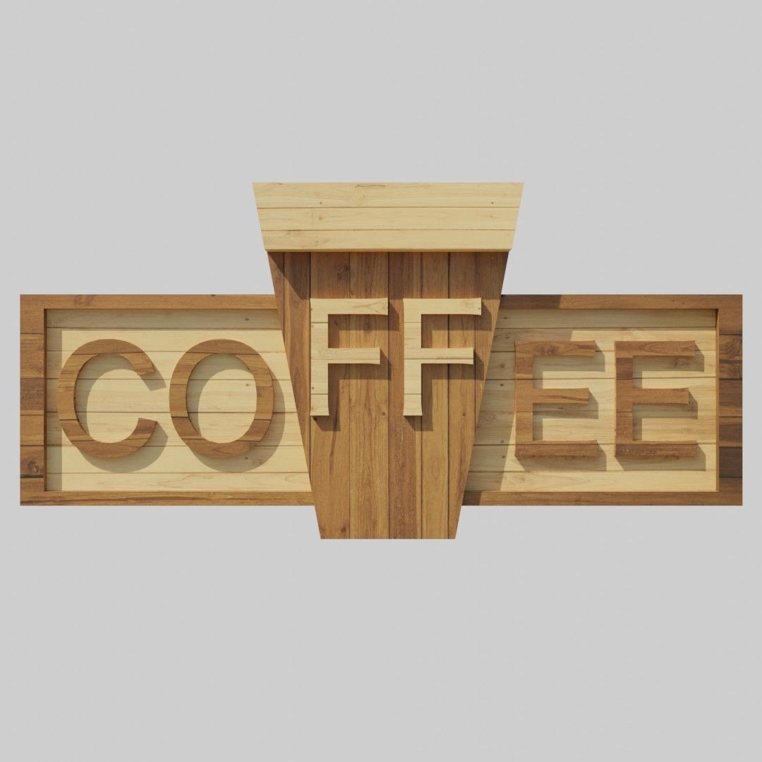 3D model Store signs VR / AR / low-poly | CGTrader