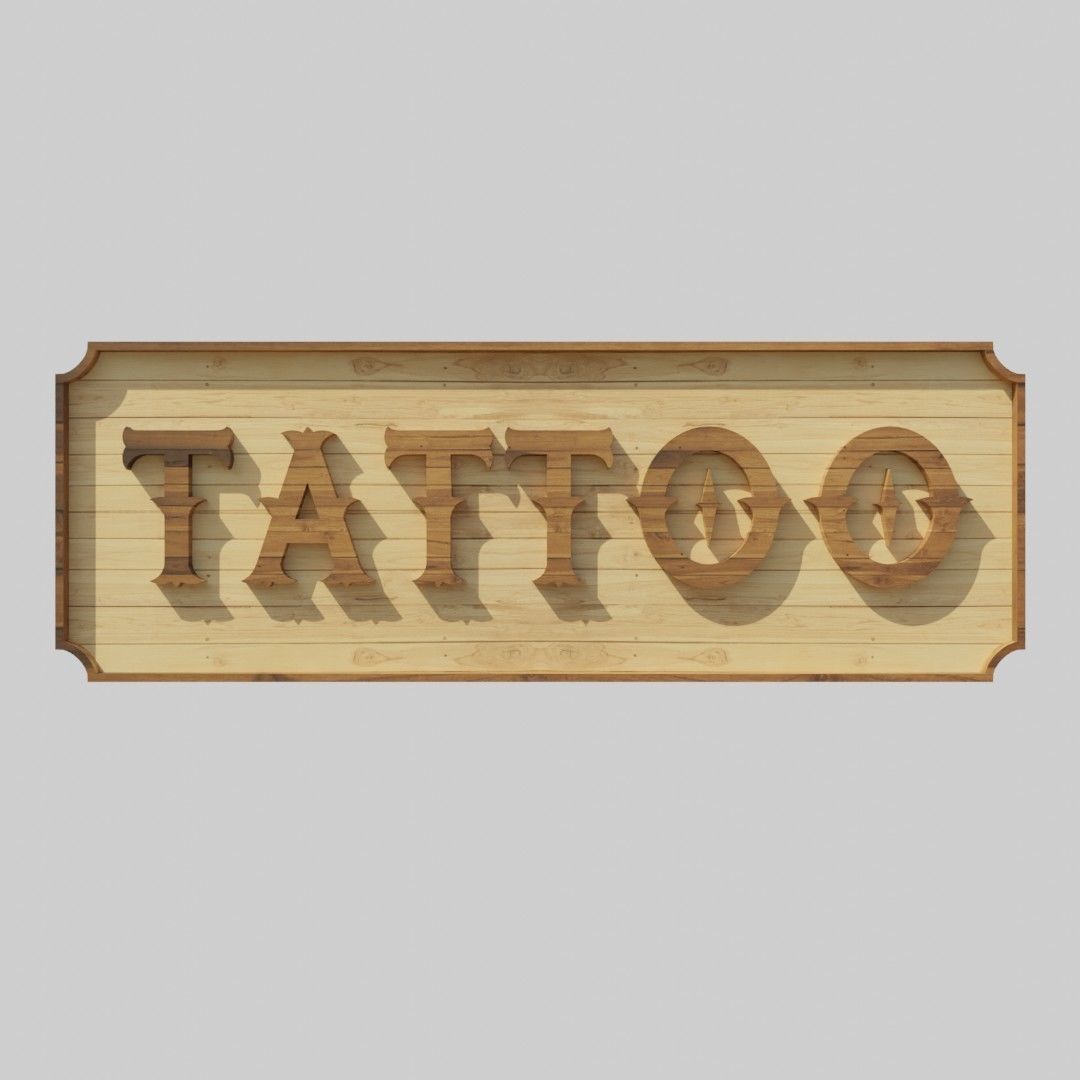 3D model Store signs VR / AR / low-poly | CGTrader