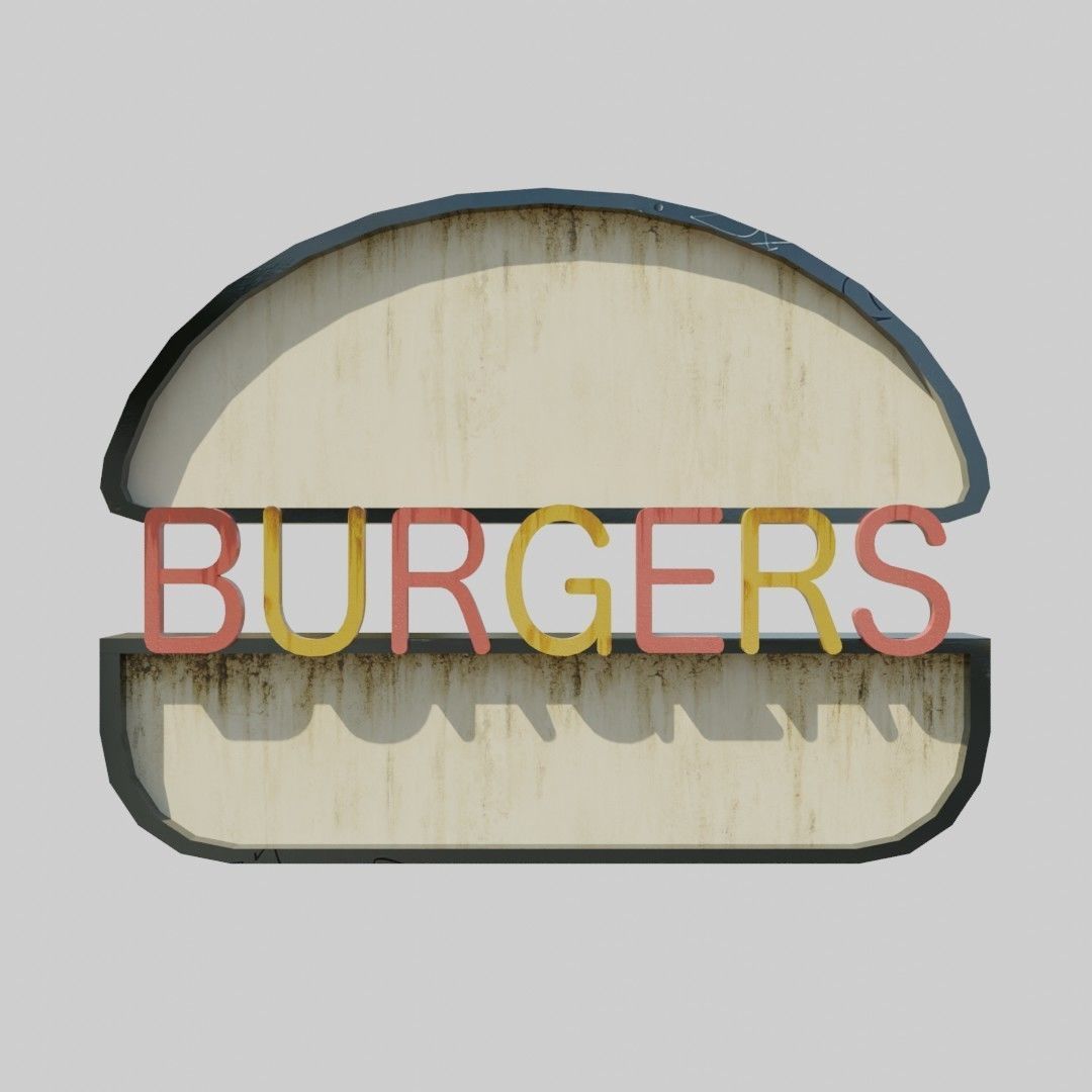 3D model Store signs VR / AR / low-poly | CGTrader