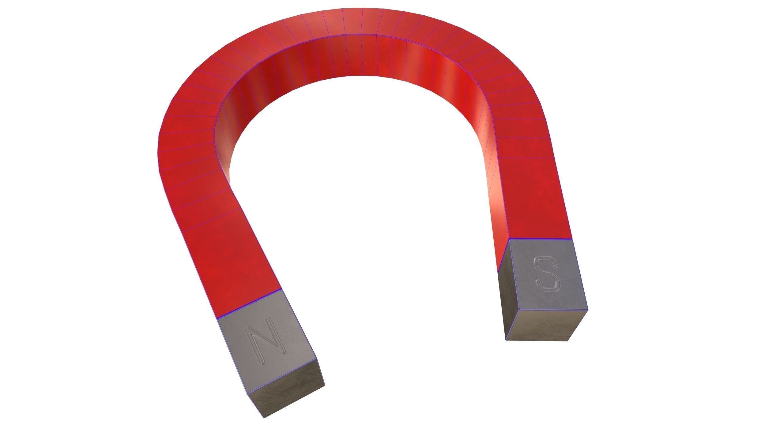 3D model Horseshoe Magnet 3D Model PBR AR VR VR / AR / low-poly | CGTrader