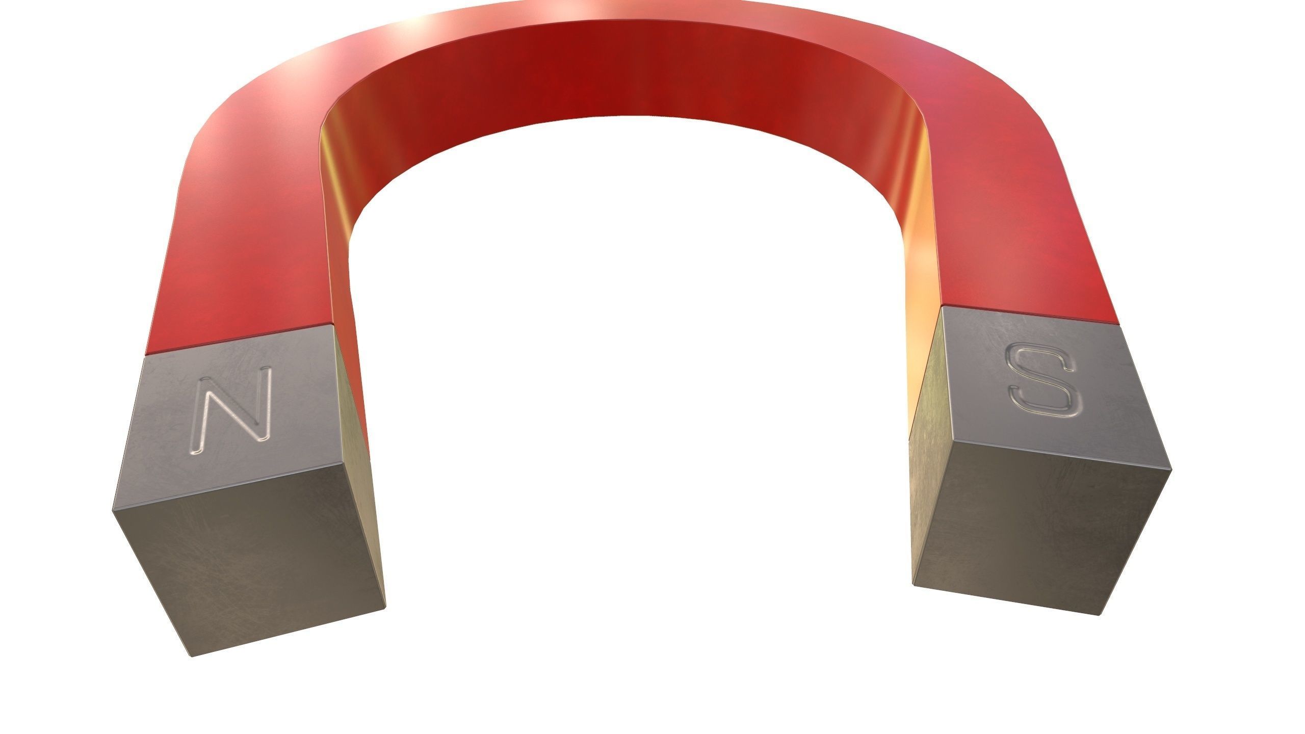 3D model Horseshoe Magnet 3D Model PBR AR VR VR / AR / low-poly | CGTrader