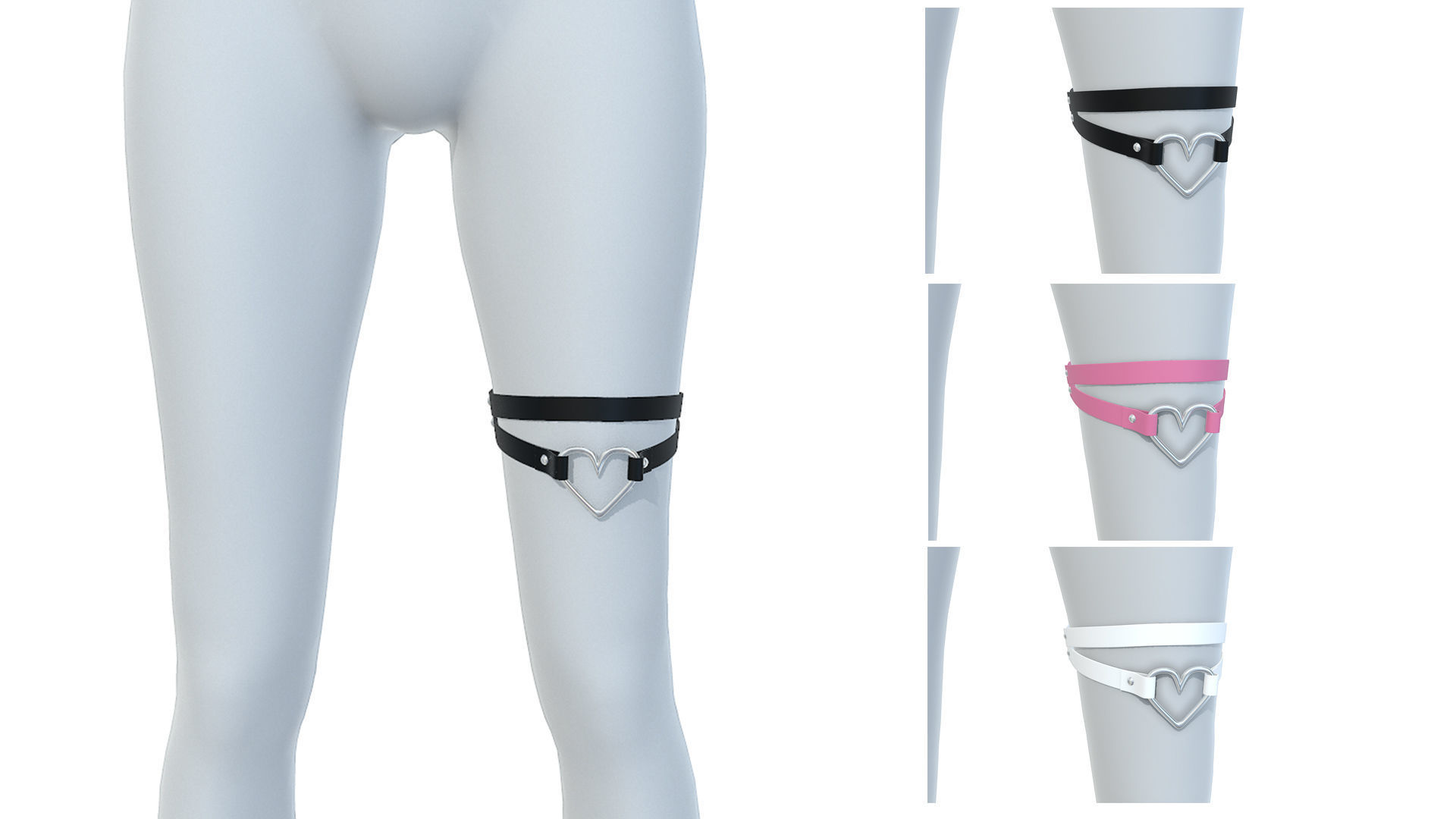 3D model Love Leather Leg Loop Garter Belt VR / AR / low-poly | CGTrader