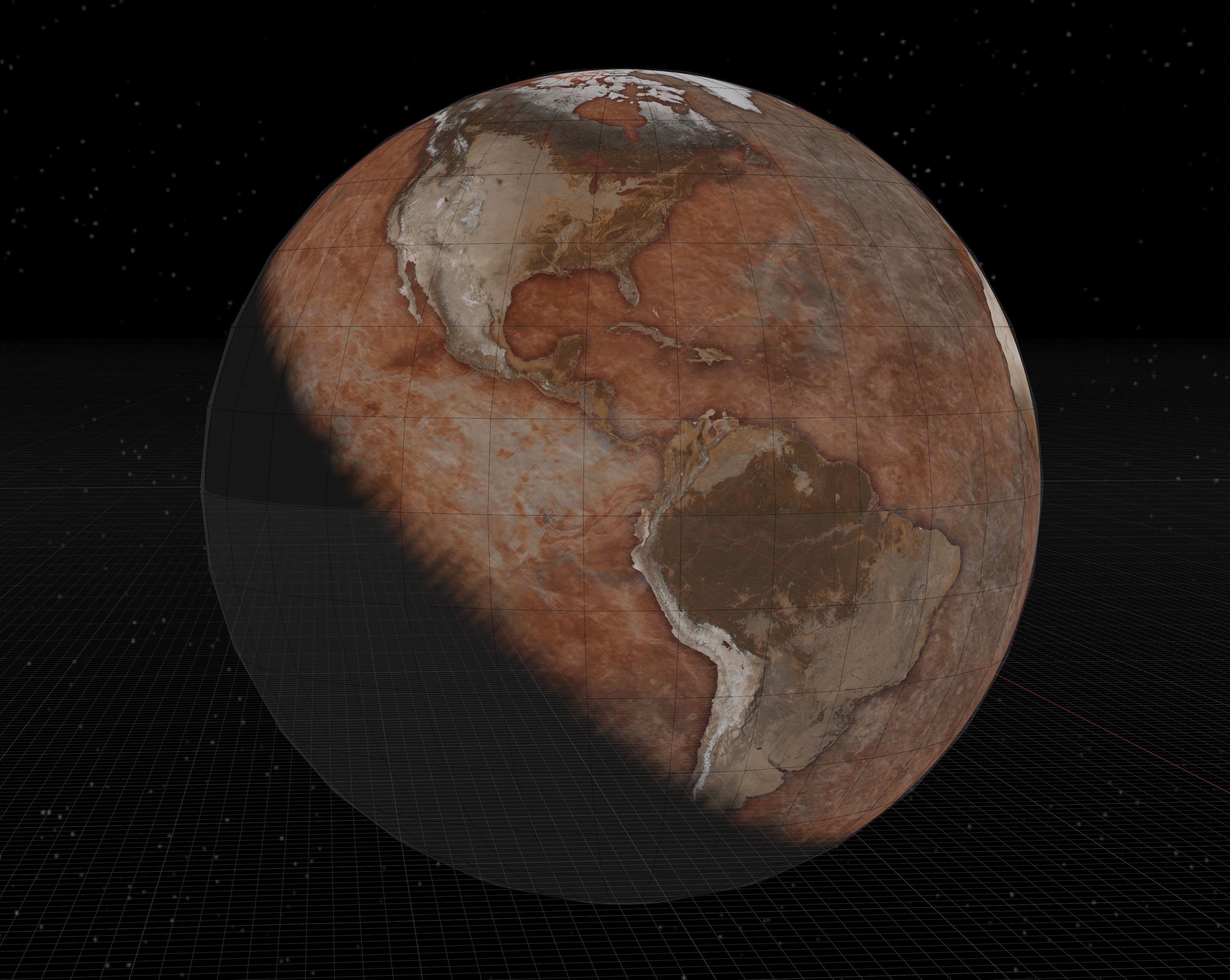 3D model Dried up planet earth VR / AR / low-poly | CGTrader