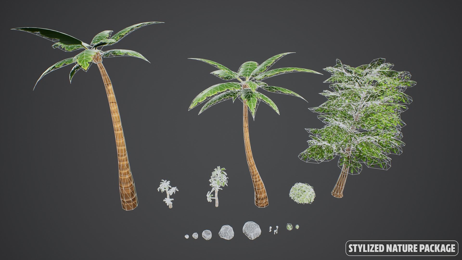 3D model Stylized Nature Package VR / AR / low-poly | CGTrader