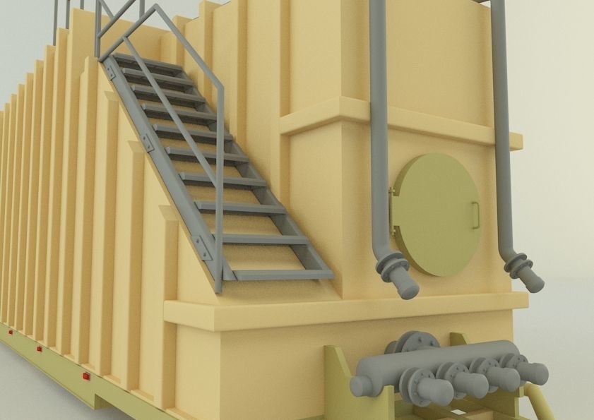 Frac Tank trailer model 3D model | CGTrader