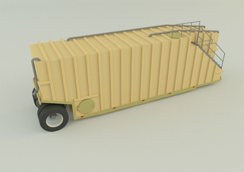 Frac Tank trailer model 3D model | CGTrader