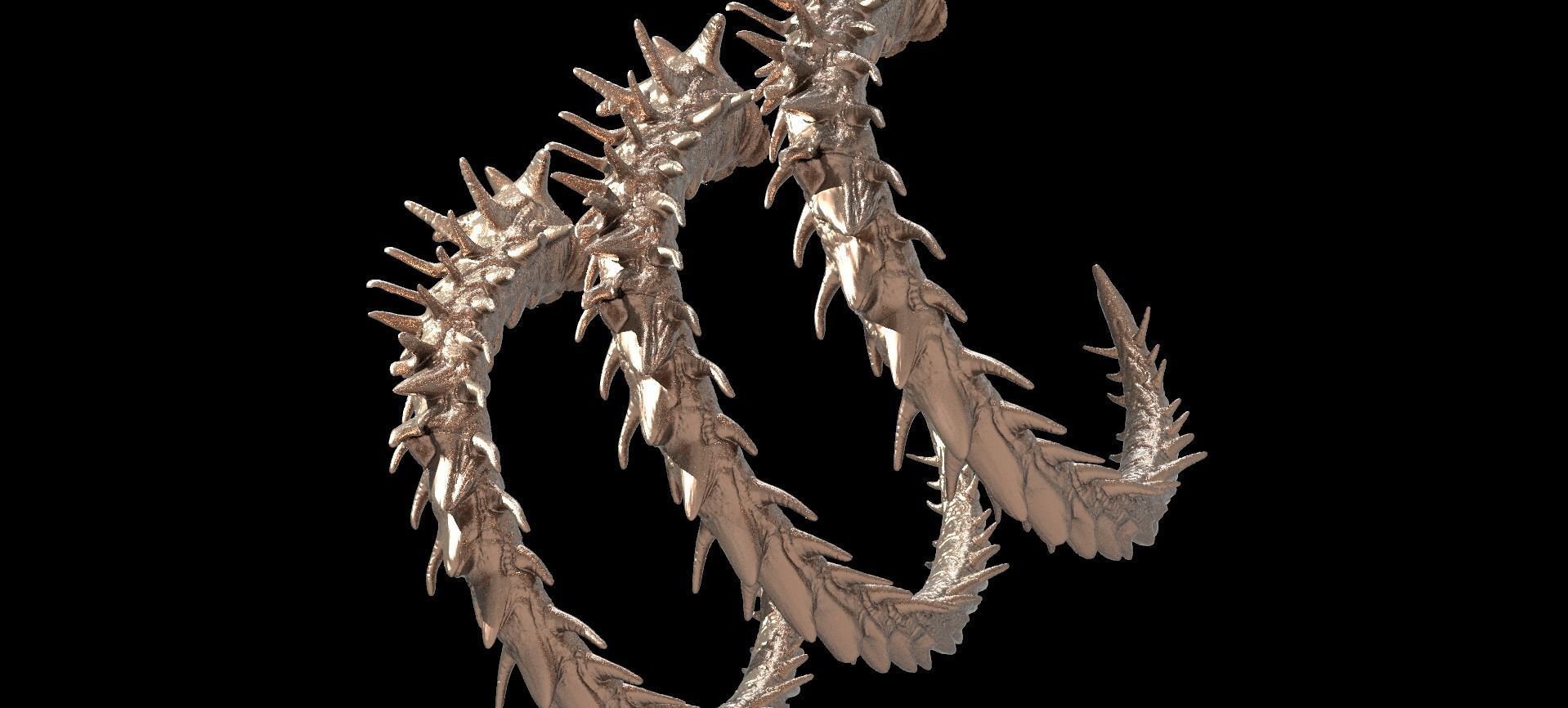 Armageddon Dragon Tail 3D model | CGTrader