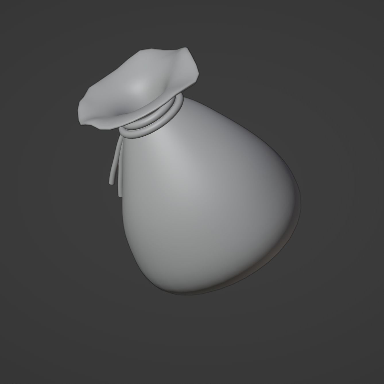 3D model Bag of money Low Ploy 3D Model Cartoon Illustration VR / AR ...
