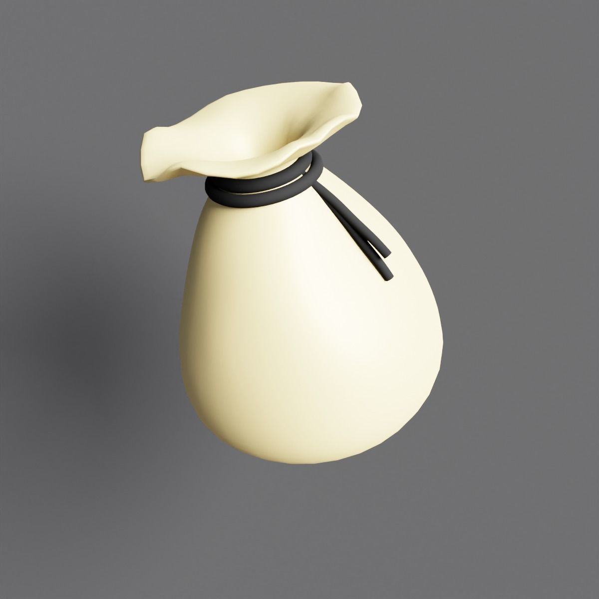 3D model Bag of money Low Ploy 3D Model Cartoon Illustration VR / AR ...